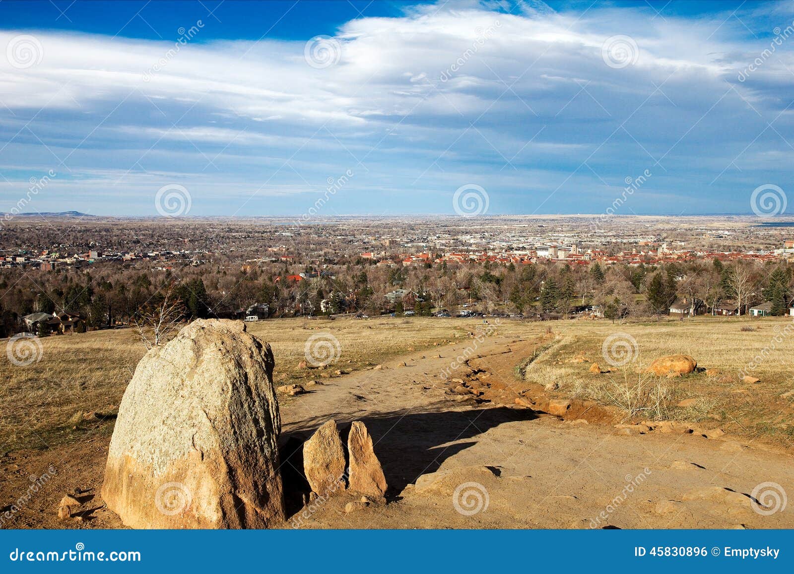 Boulder, colorado stock photo. Image of overview, metro - 45830896