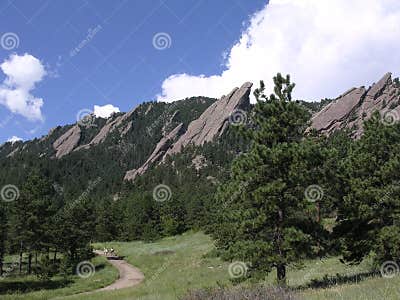 Boulder Colorado Flatirons stock image. Image of cliff - 531573