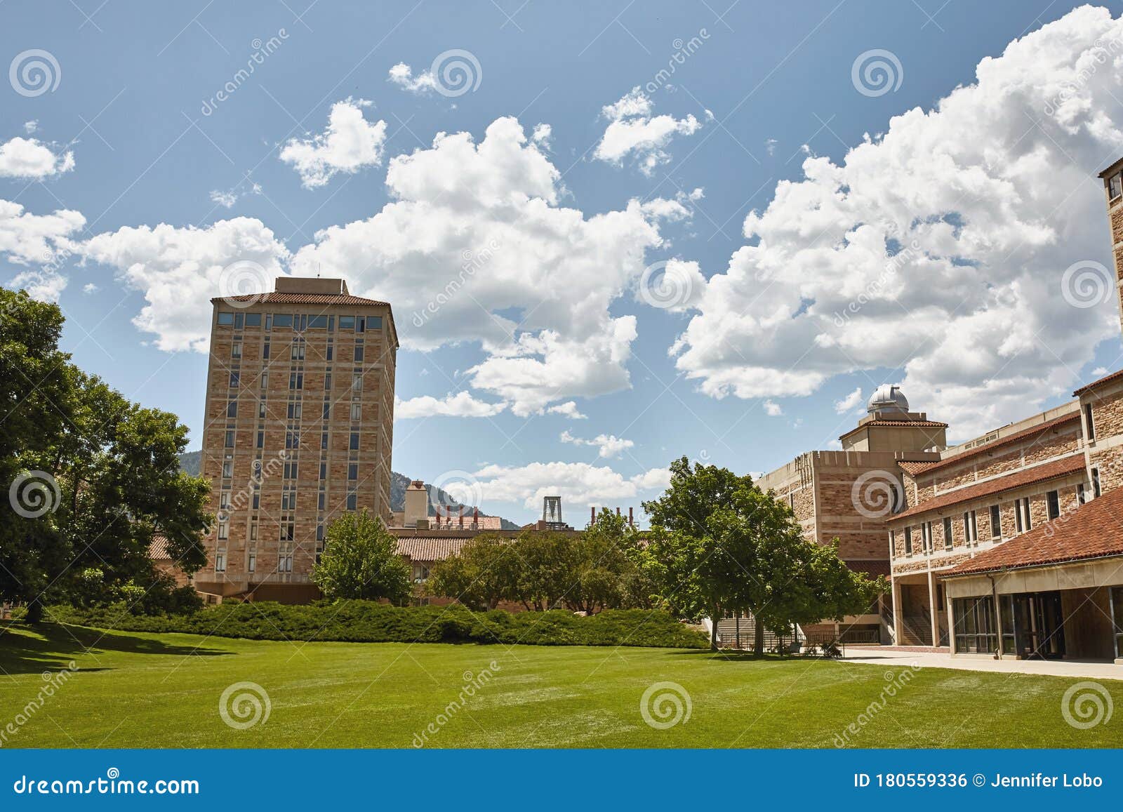 University of Colorado Boulder Campus Editorial Photo - Image of green ...