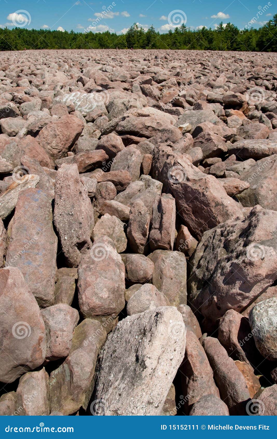 Boulder Field In Mineral Canyon, Grand Canyon National Park. Royalty ...