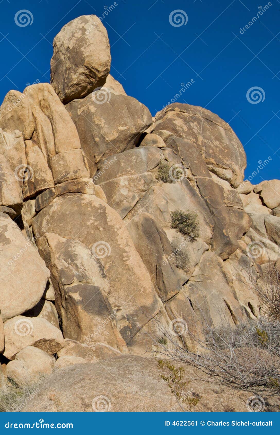 Boulder formations stock image. Image of joshua, arid - 4622561