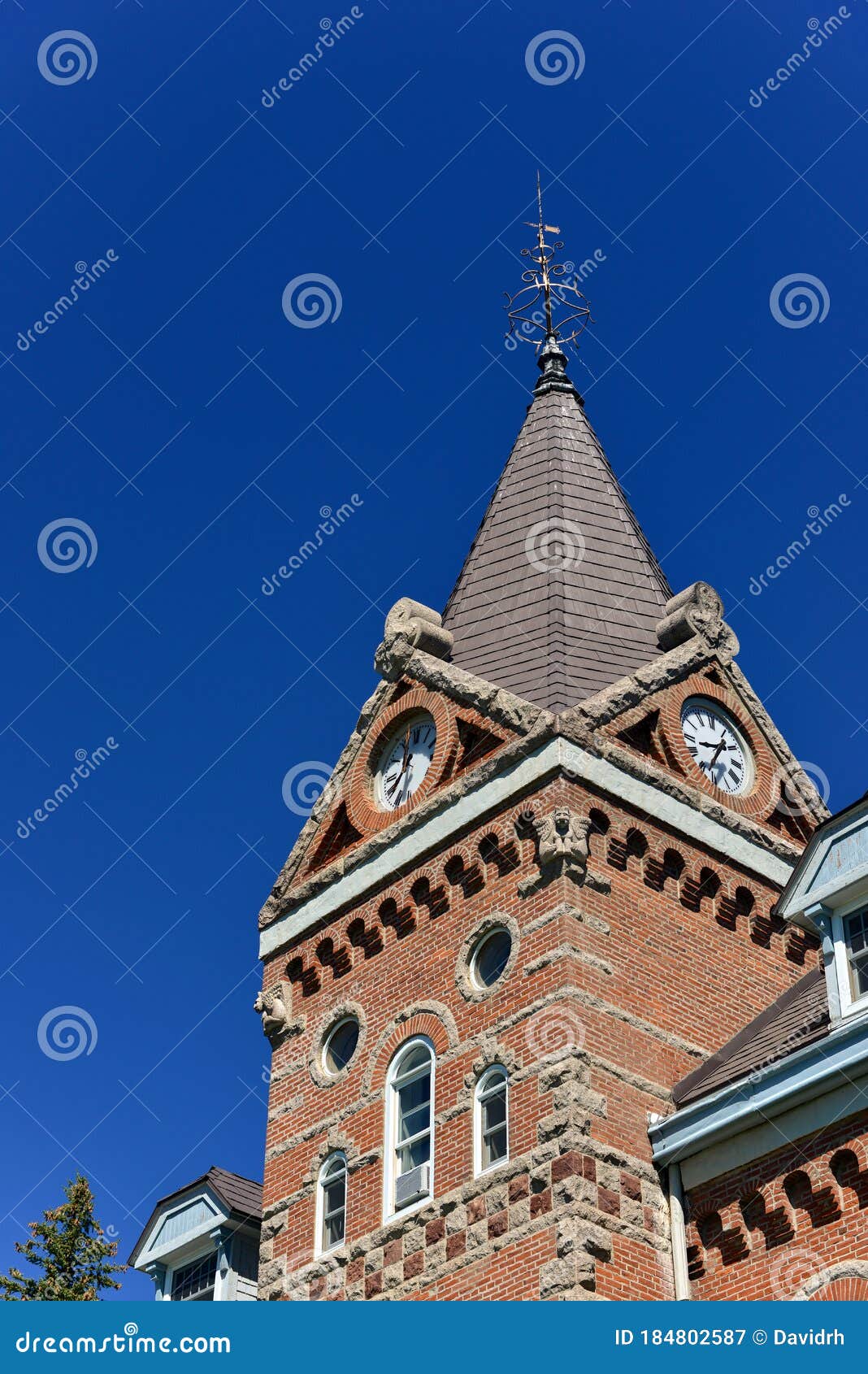 The Square Clock Tower Atop the Jefferson County Courthouse in Boulder ... The Square Clock Tower Atop the Jefferson County Courthouse in Boulder ...