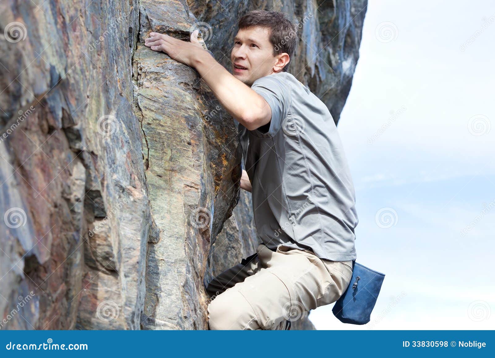 Bouldering outdoors stock photo. Image of cliff, bouldering - 33830598