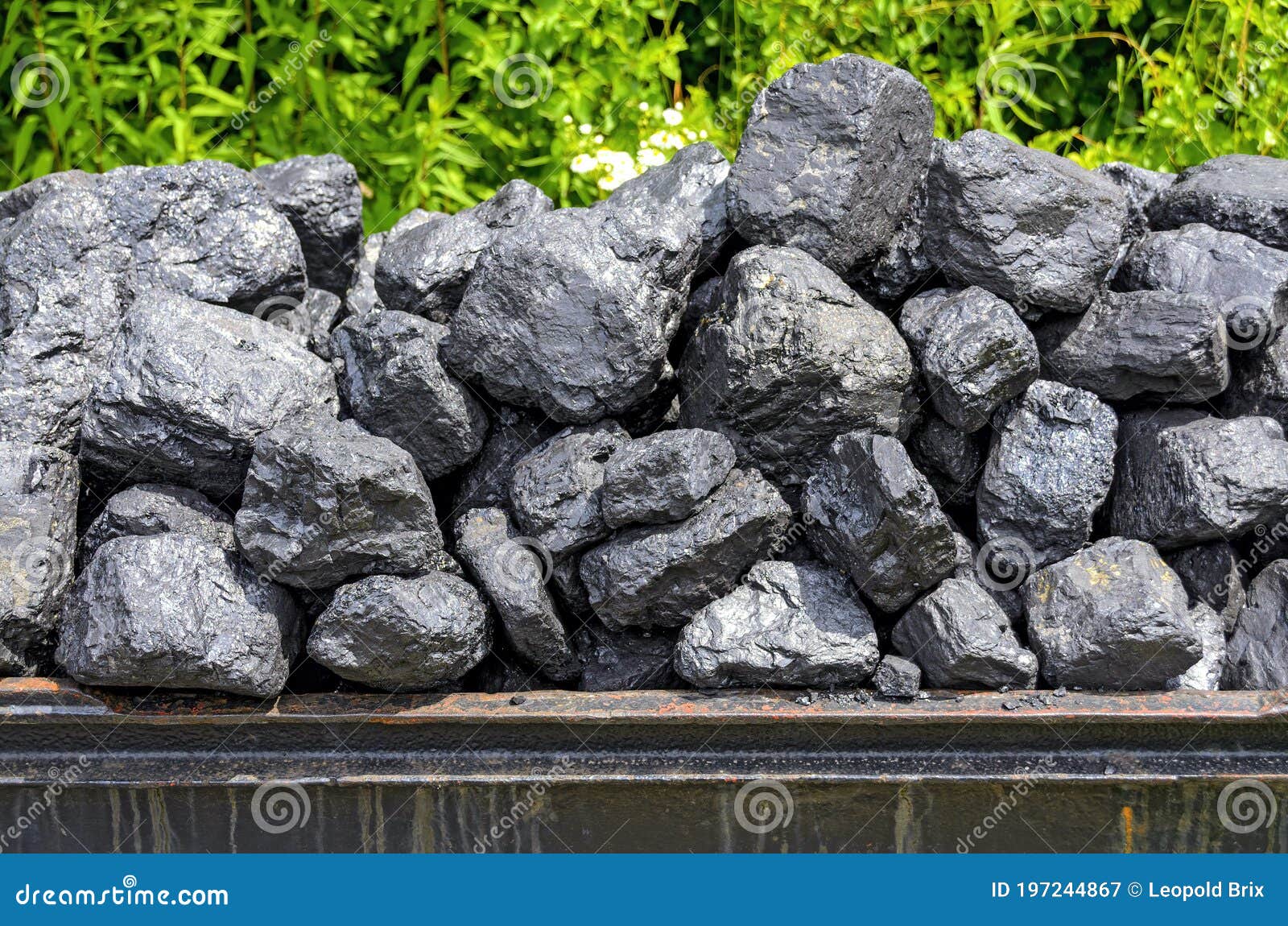 Boulders of Black Hard Coal Stock Image - Image of material, hard ...