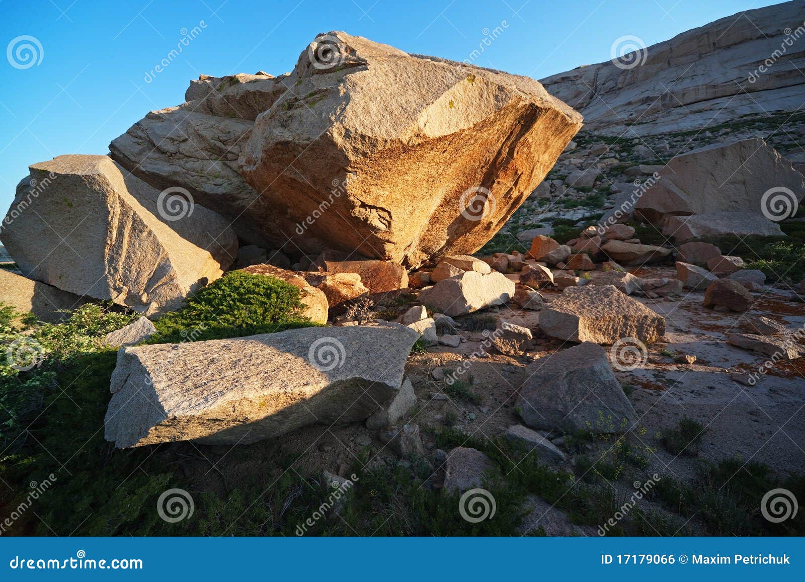 Boulders in Desert Mountains Stock Photo - Image of natural, remote ...