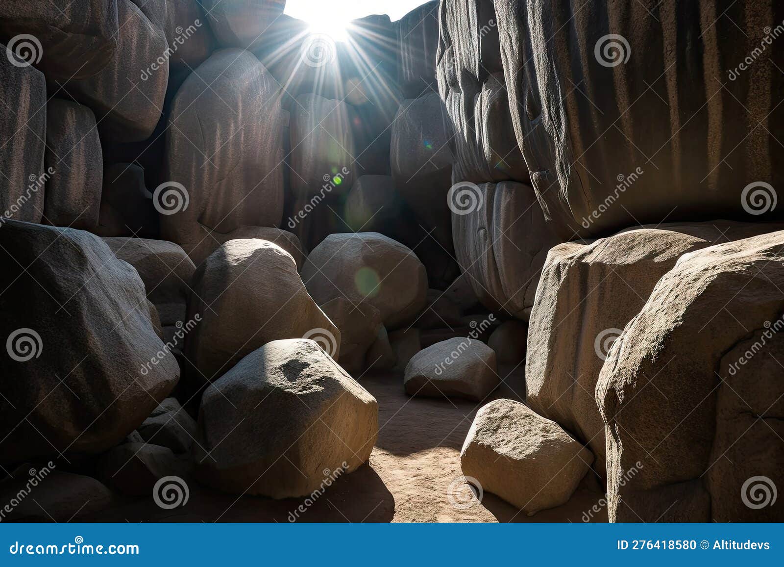 Stacked Set Of Boulders - Generative Ai Illustration | CartoonDealer ...