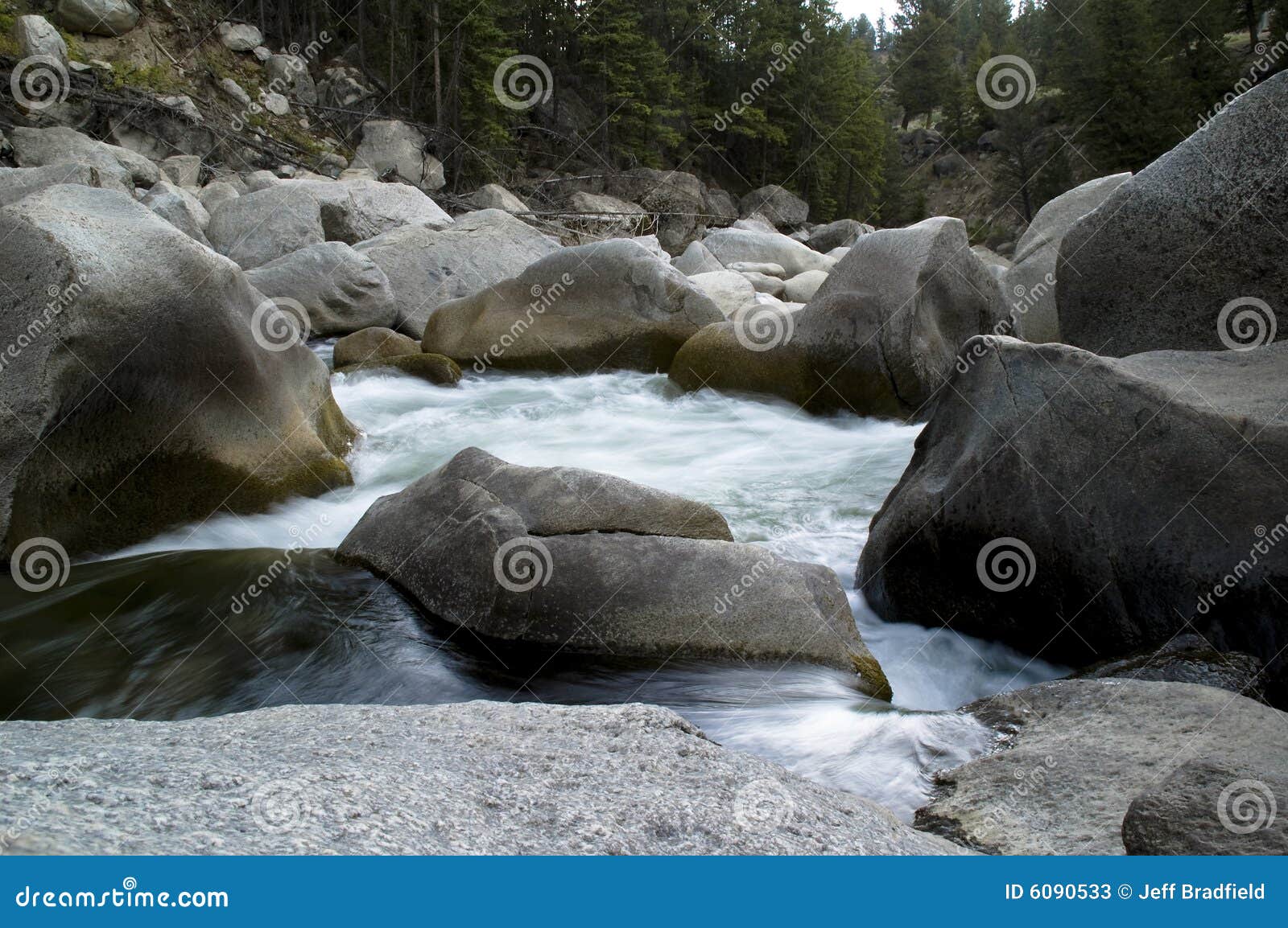 Boulders in Stream stock image. Image of outdoors, rock - 6090533