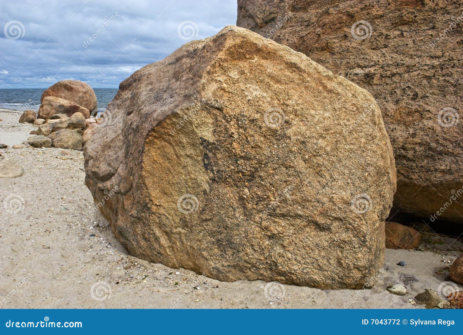 Boulders to the Sea stock photo. Image of beach, sand - 7043772
