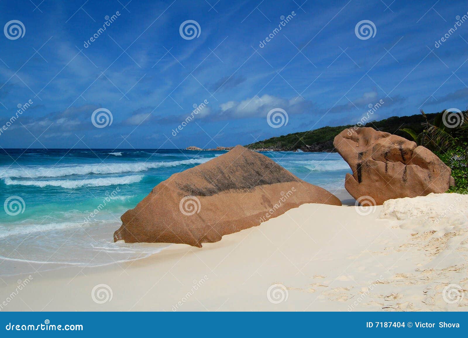 Boulders on a Tropical Beach Stock Photo - Image of beach, tourism: 7187404