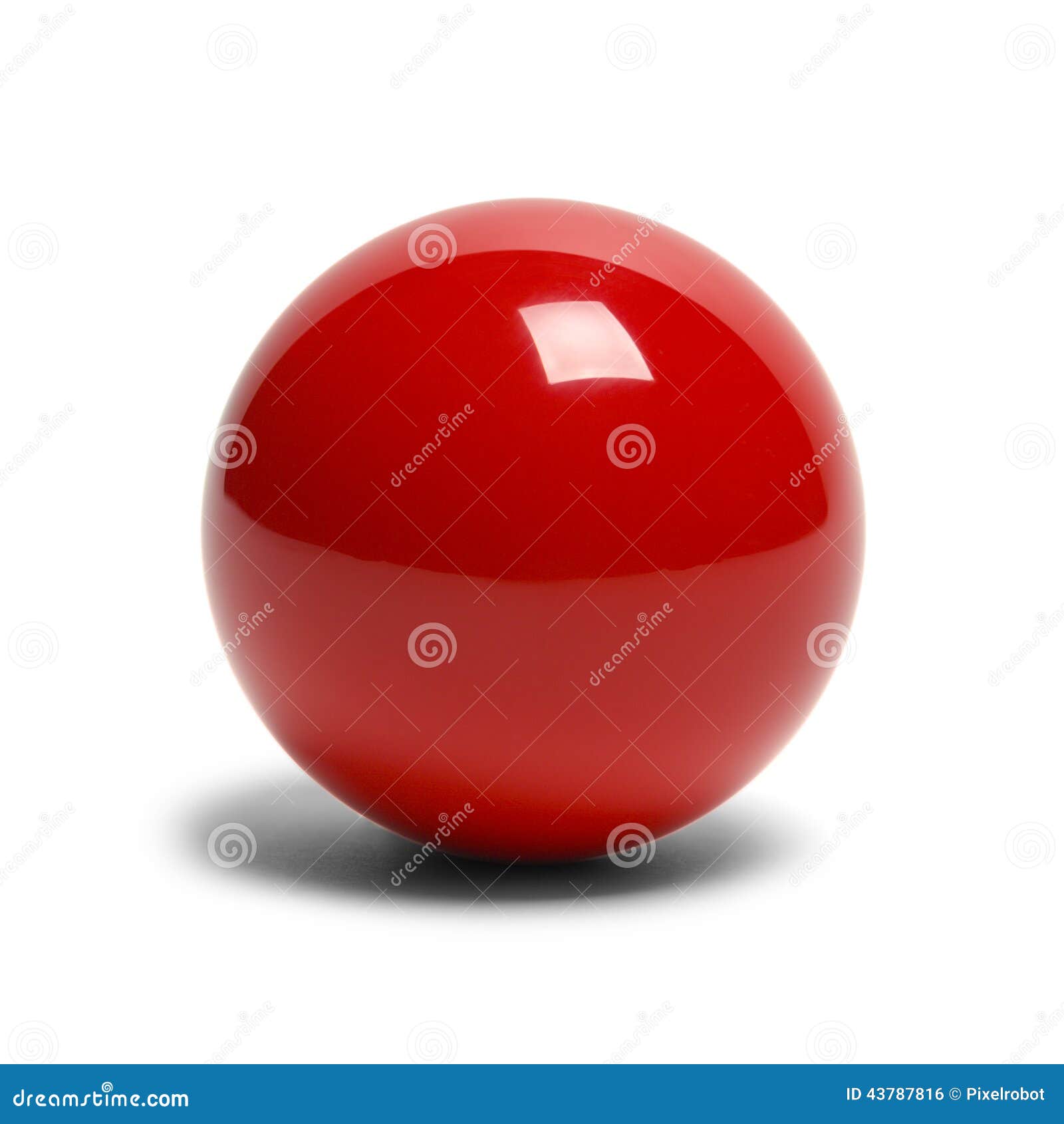Boule rouge de Billard photo stock. Image du dimensionnel - 43787816