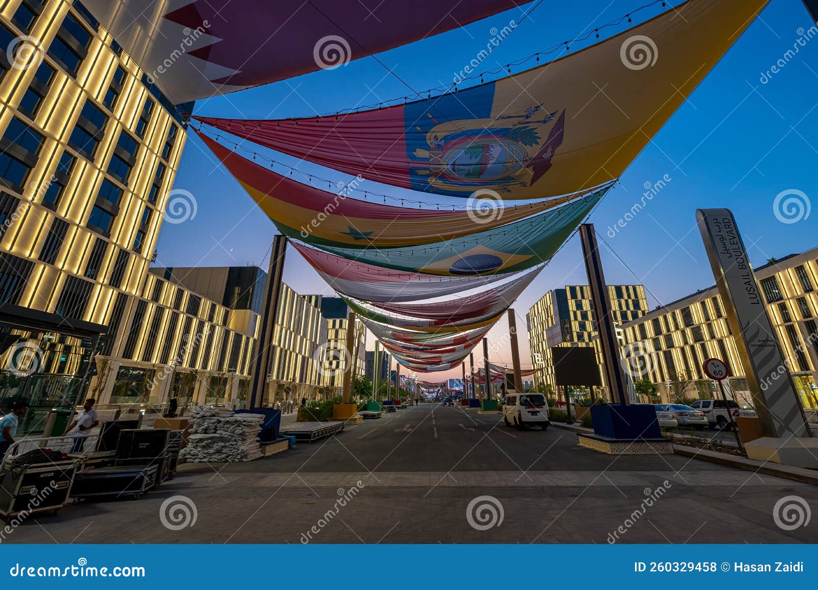 Boulevard De Lusail, Ciudad De Qatar Recientemente Desarrollada Foto de ...