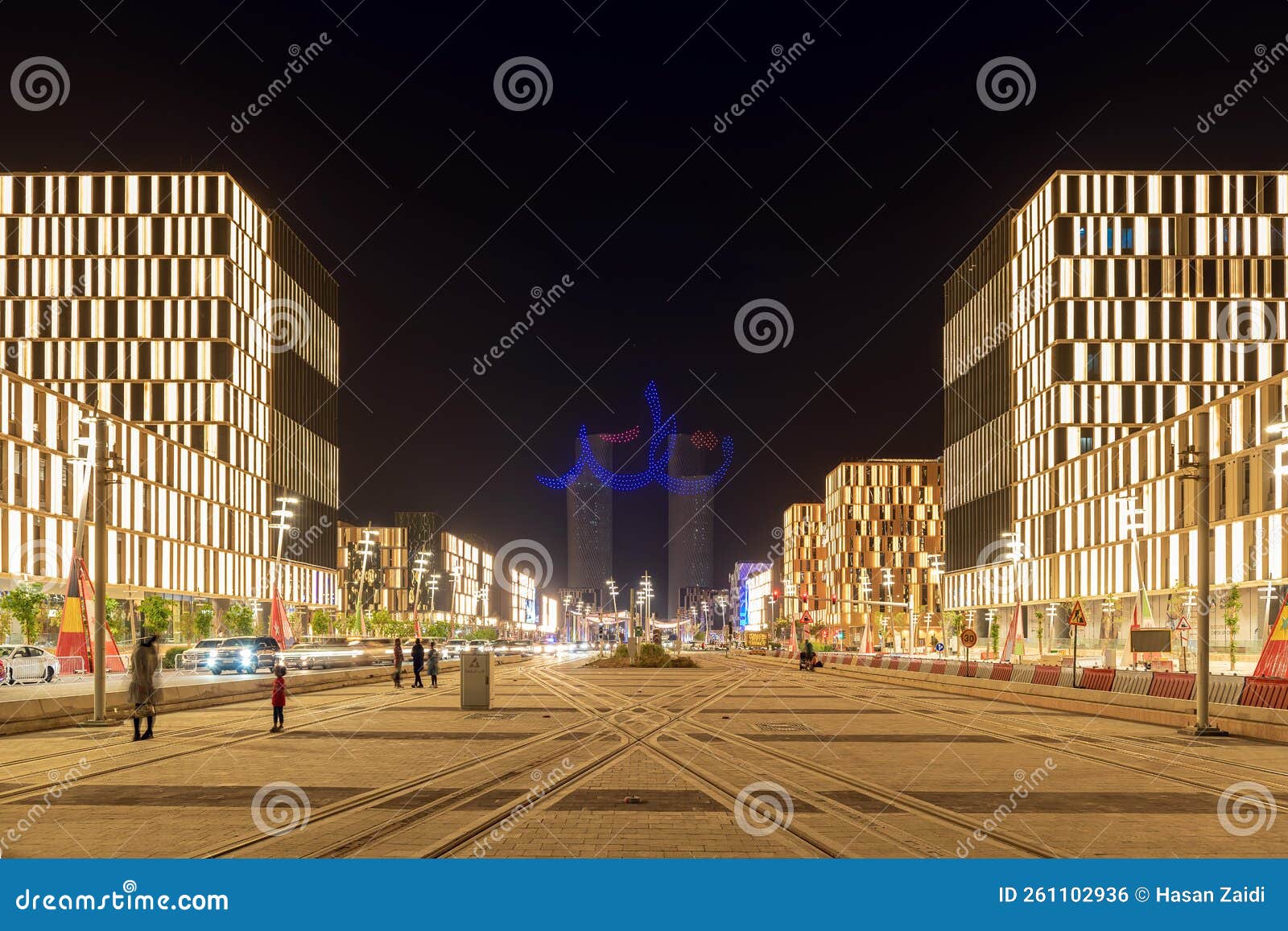Boulevard De Lusail, Ciudad De Qatar Recientemente Desarrollada Foto ...