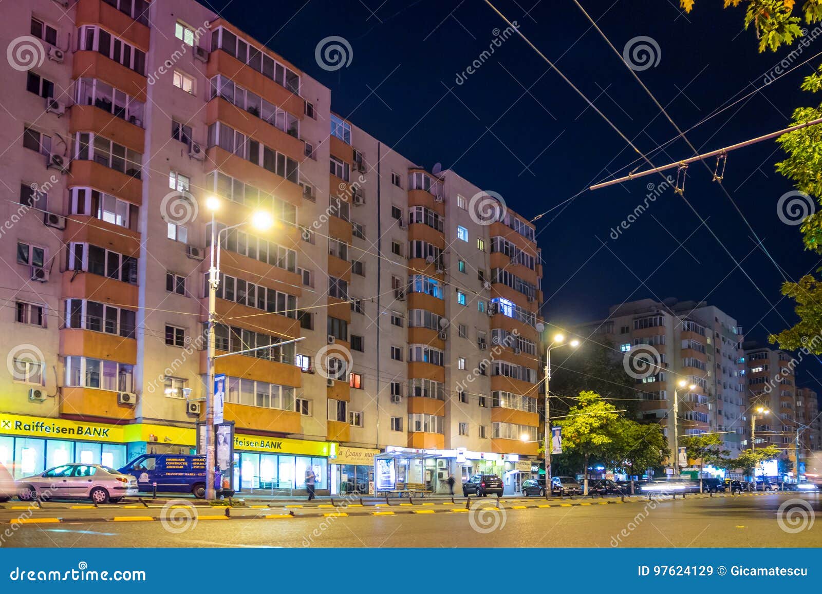 Boulevard Mosilor editorial stock image. Image of bucharest - 97624129