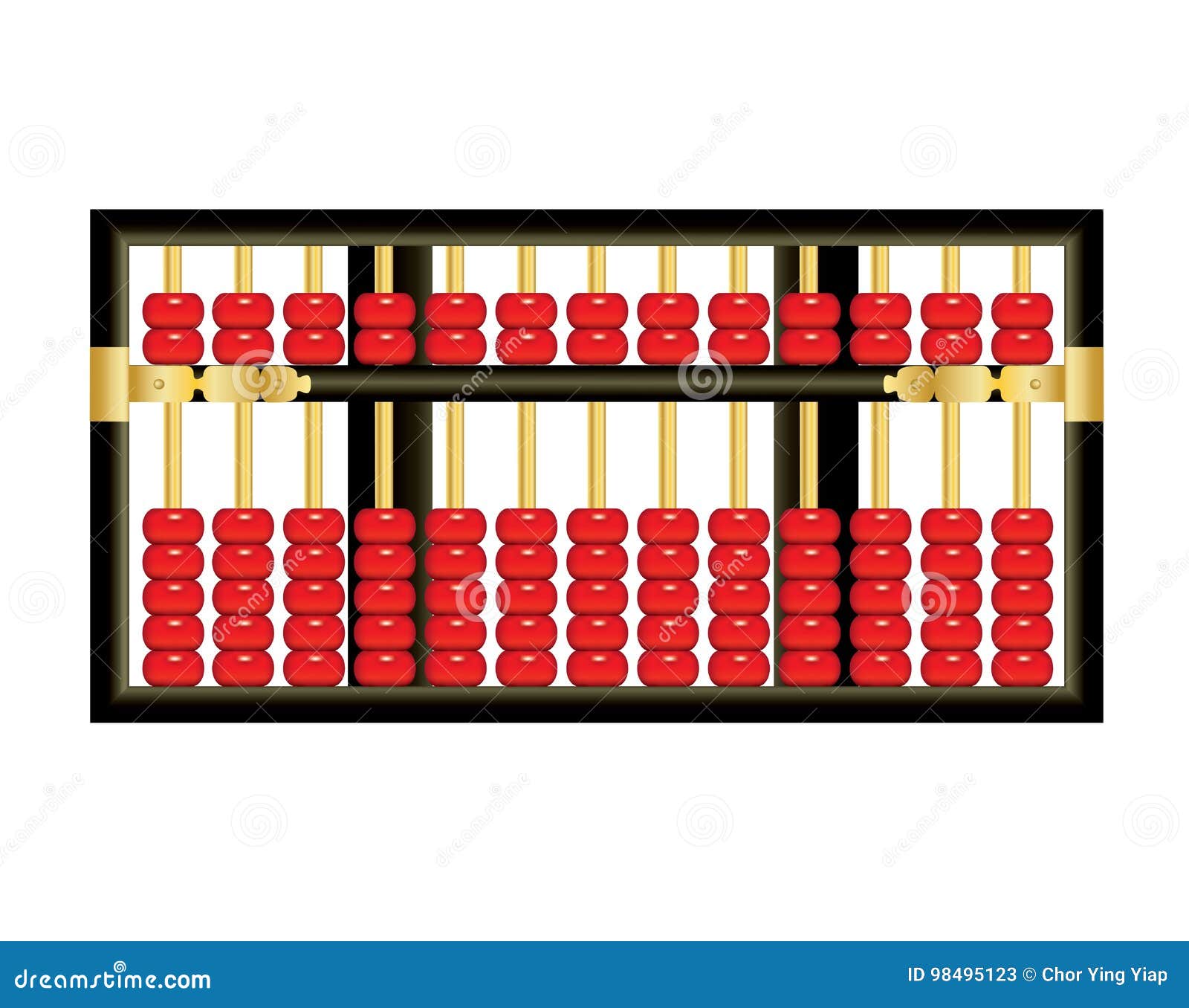 Boulier chinois illustration de vecteur. Illustration du copie - 98495123