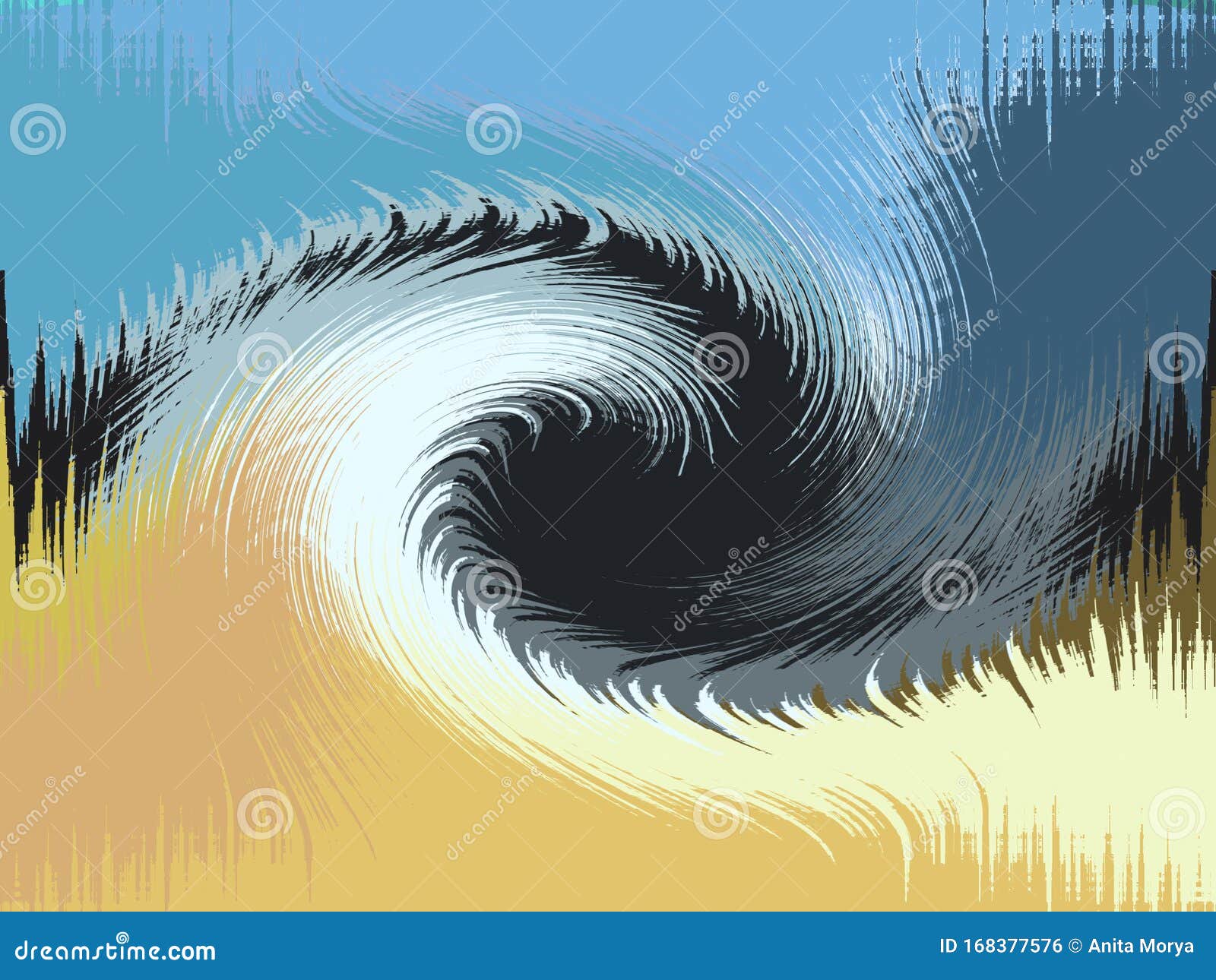 Bounce Back Sea Water Effect Graphic Design Artwork Stock Illustration ...