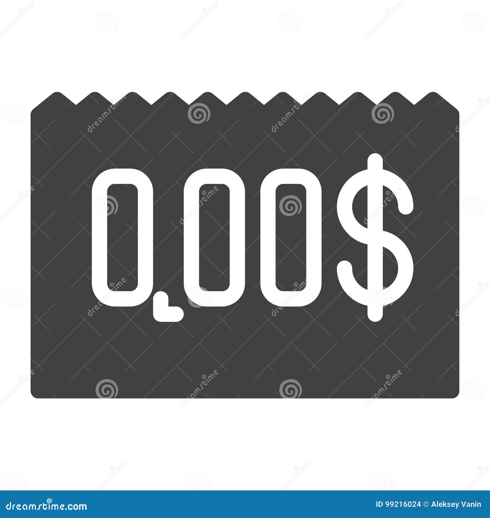 Bounced check icon vector stock vector. Illustration of deposit - 99216024