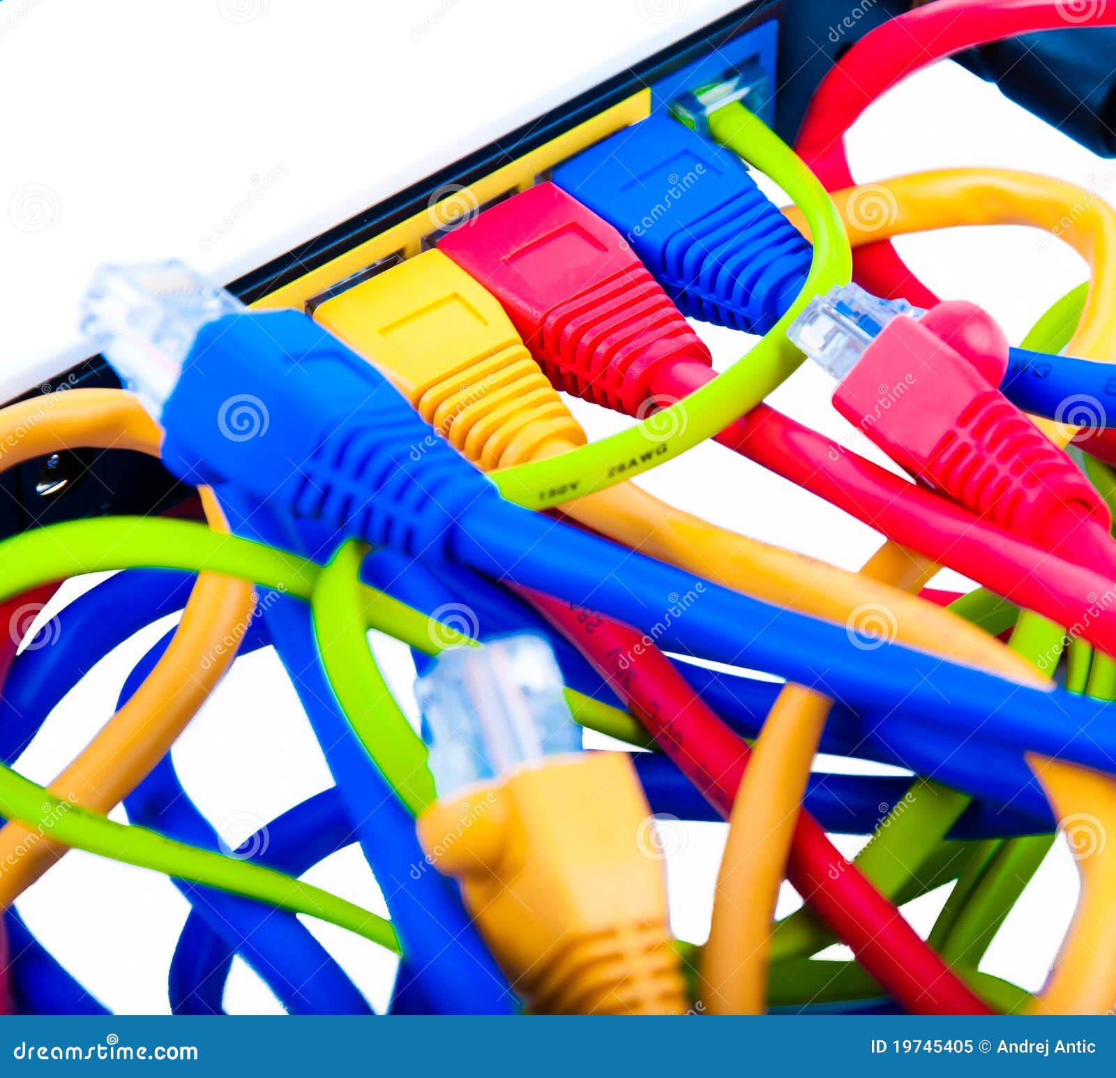 Bounch of cables stock image. Image of http, tangle, connection - 19745405