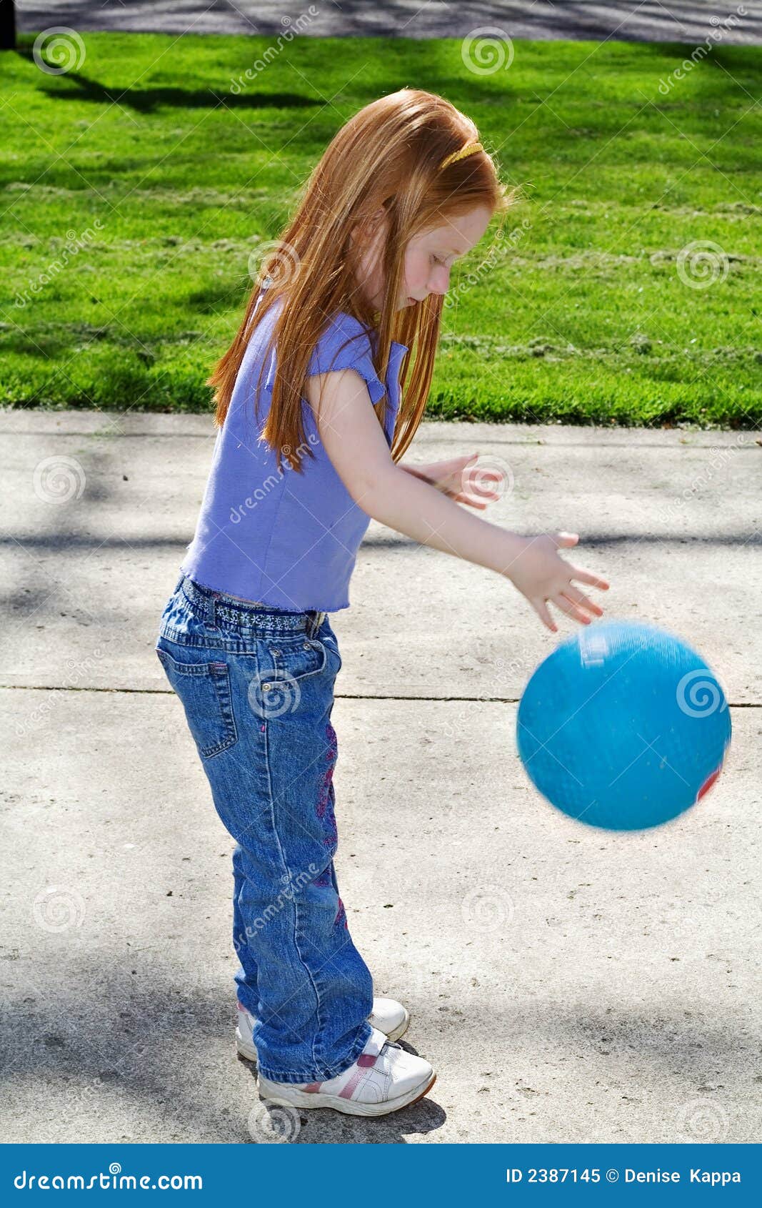 Bouncing Ball stock image. Image of spring, jeans, play - 2387145