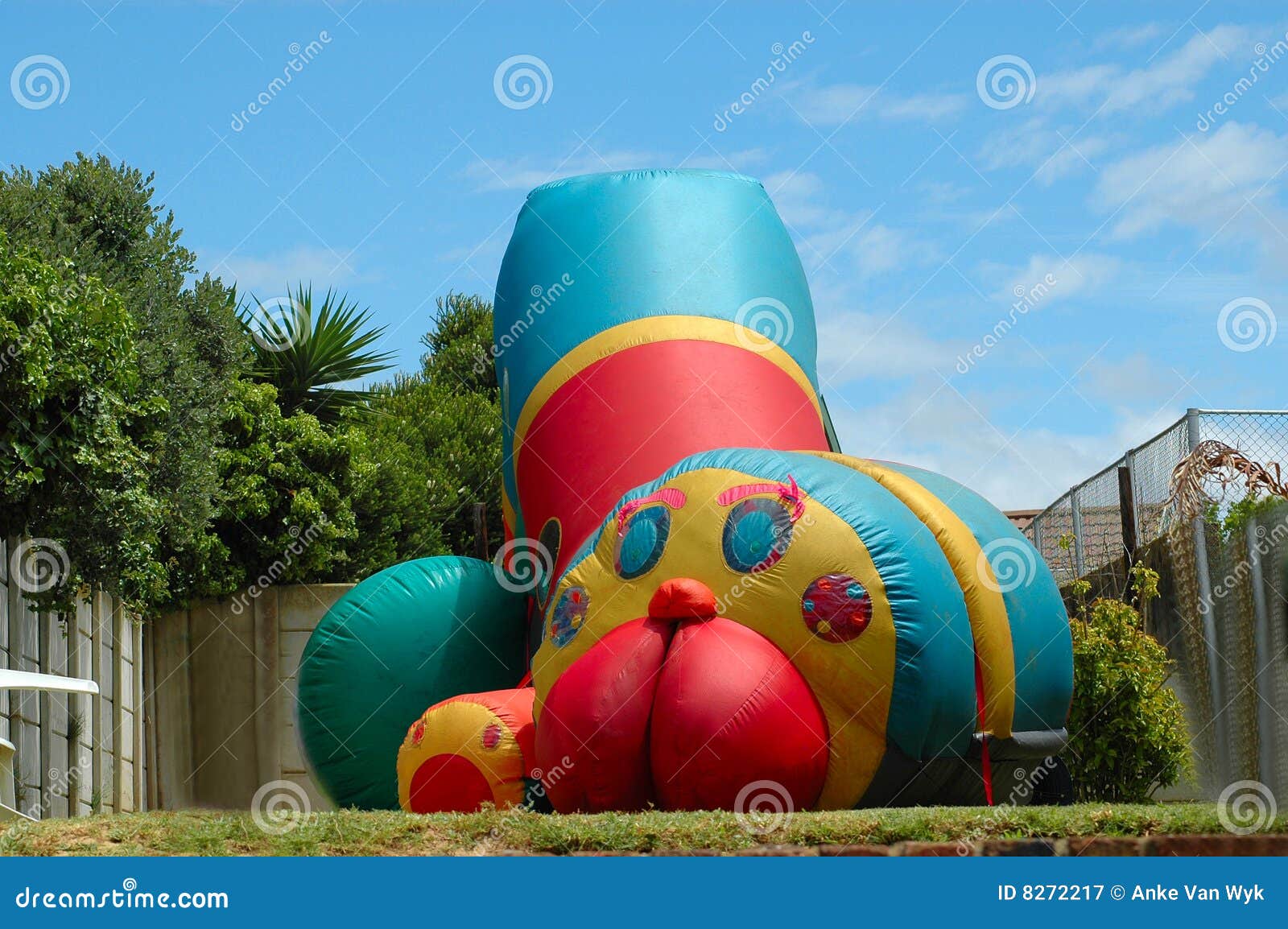 Bouncing Castle for Jumping Kids Stock Image - Image of jump, outdoor ...