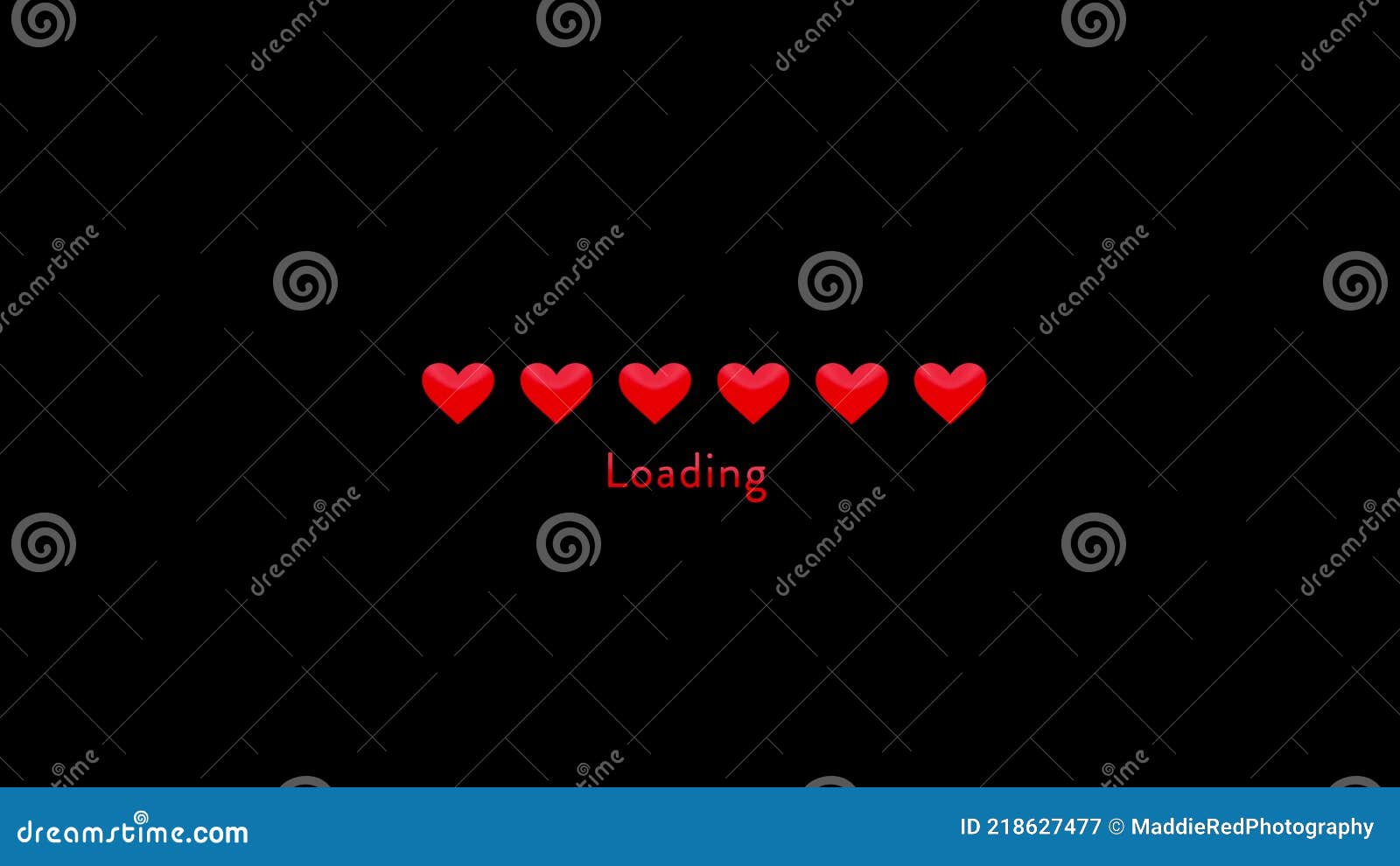 Bouncing Hearts Loading Bar Animation, on White, Black and Green ...