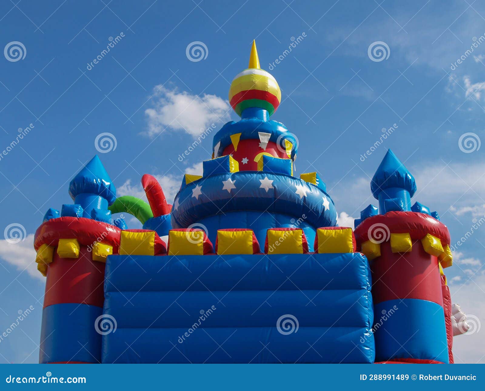 Bouncy Rubbery Castle, Childrens Castle, Stock Image - Image of ...
