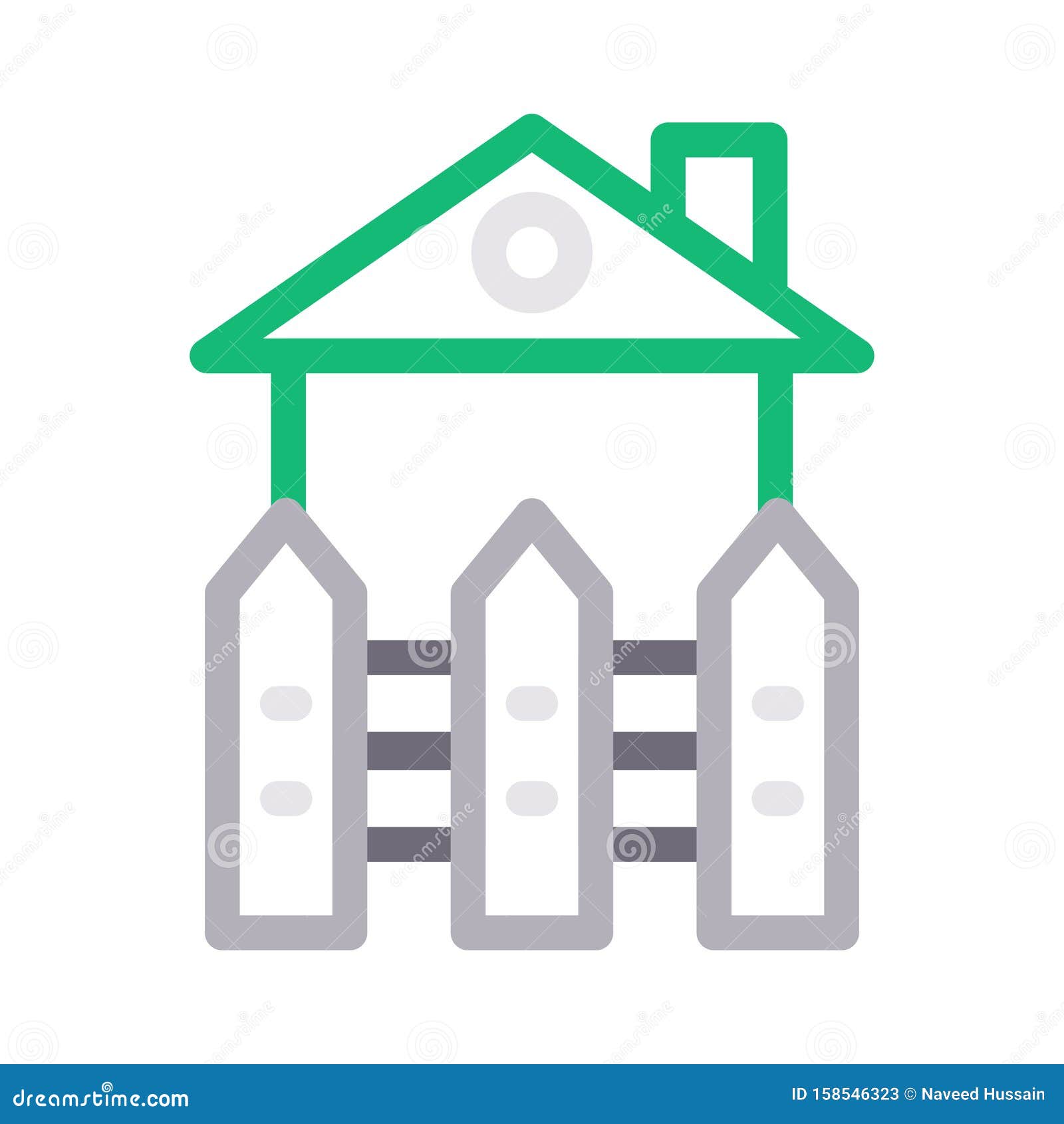 Boundary Color Line Vector Icon Stock Vector - Illustration of estate ...