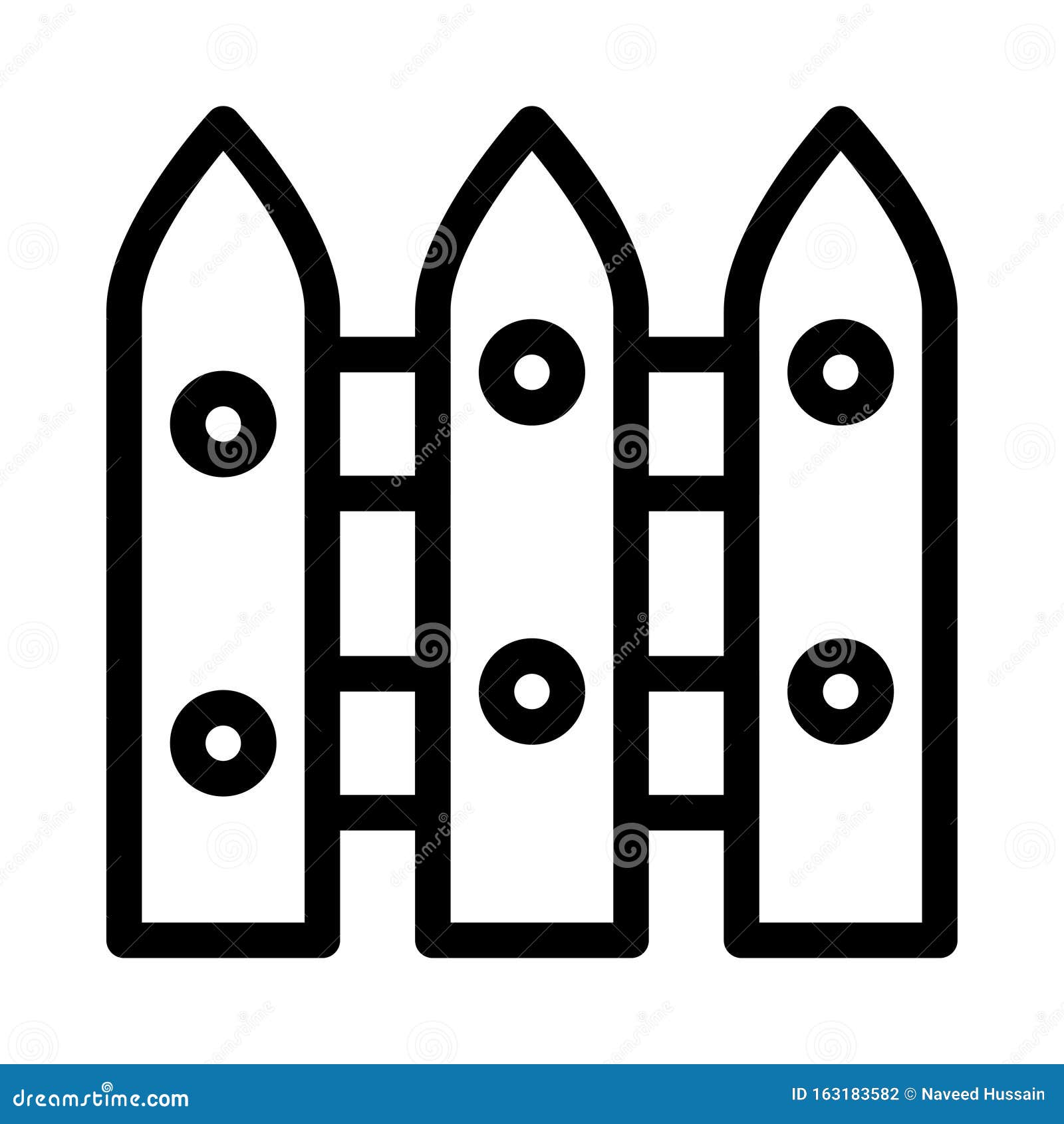 Boundary Vector Thin Line Icon Stock Vector - Illustration of knife ...