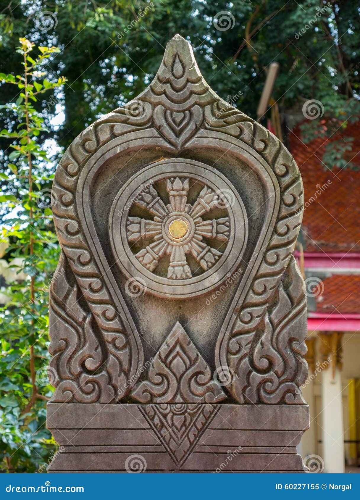 Boundary Marker of a Temple Stock Image - Image of temple, culture ...