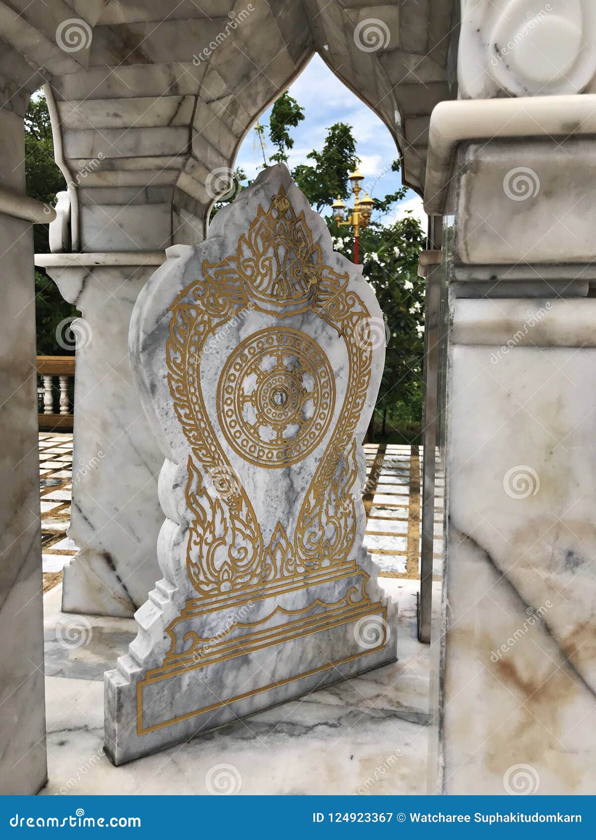 Boundary Marker of a Temple. Stock Image - Image of faith, architecture ...