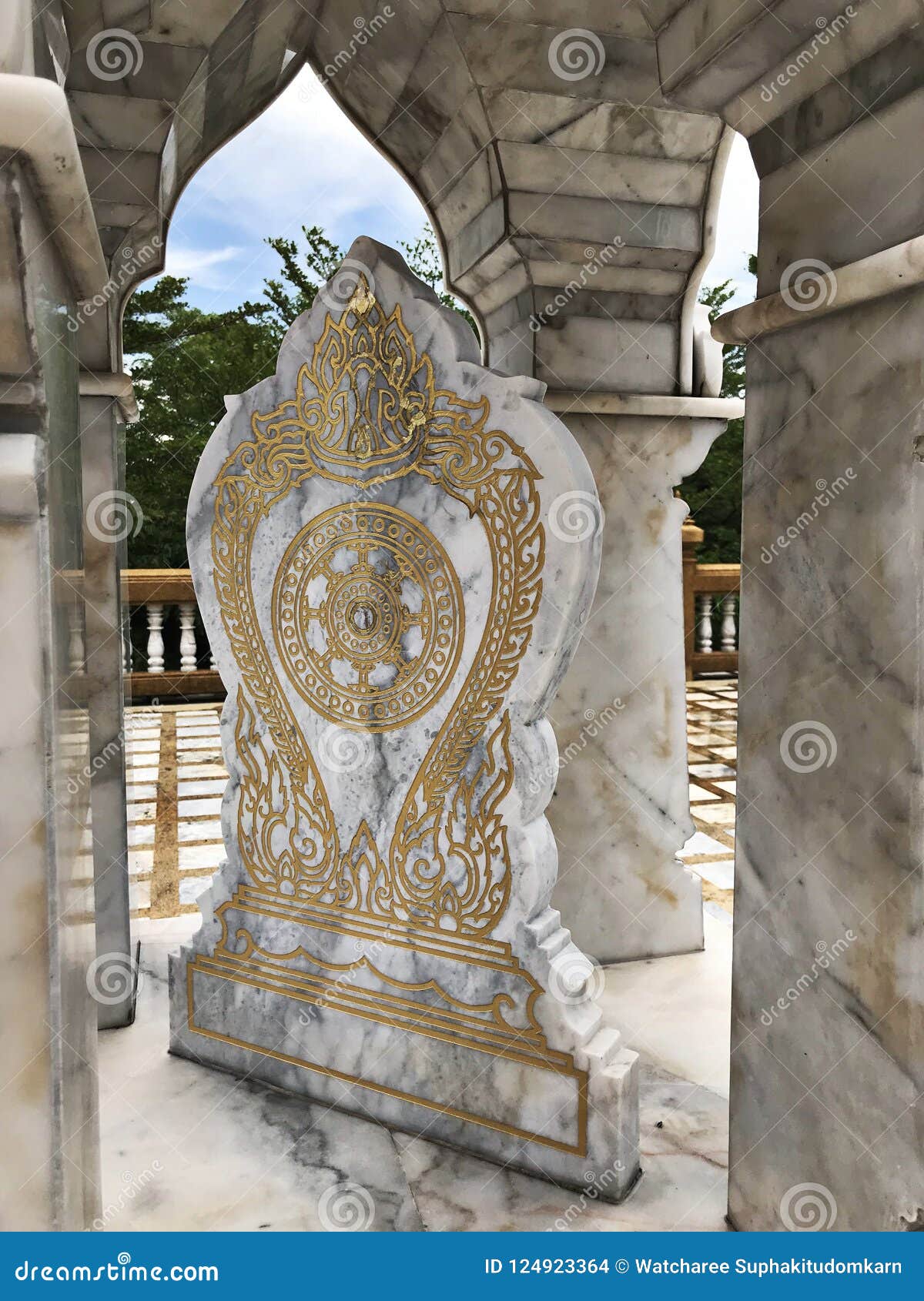 Boundary Marker of a Temple. Stock Photo - Image of handiwork ...