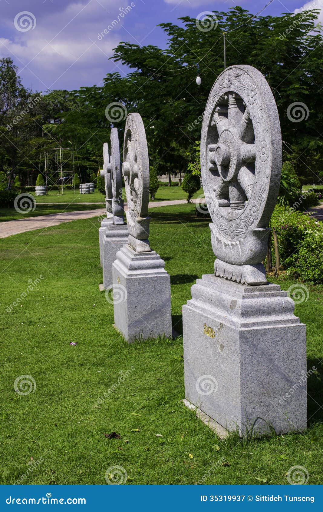 Boundary Marker of a Temple Stock Image - Image of faith, pray: 35319937