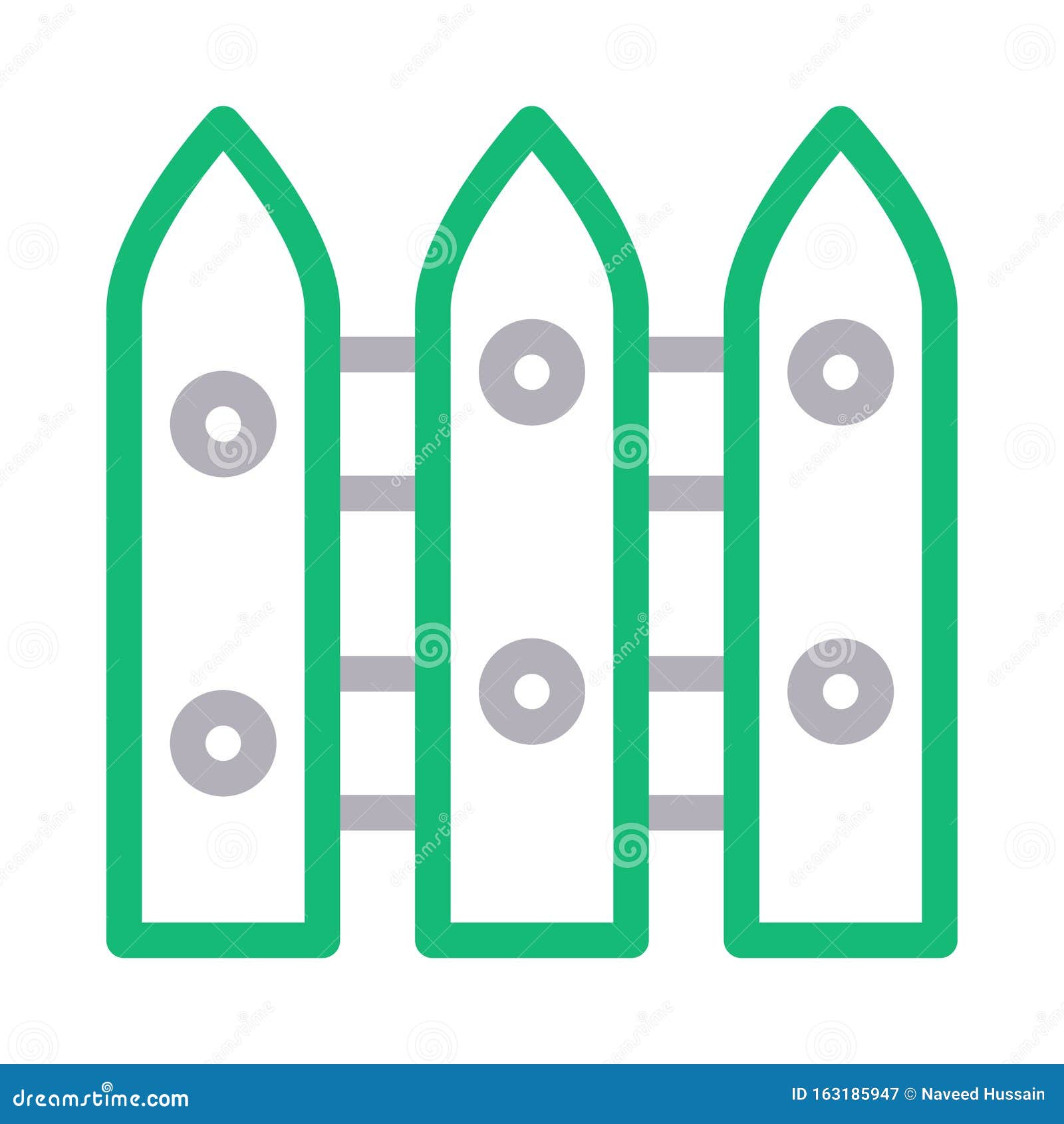 Boundary Vector. Color Line Icon Stock Illustration - Illustration of ...