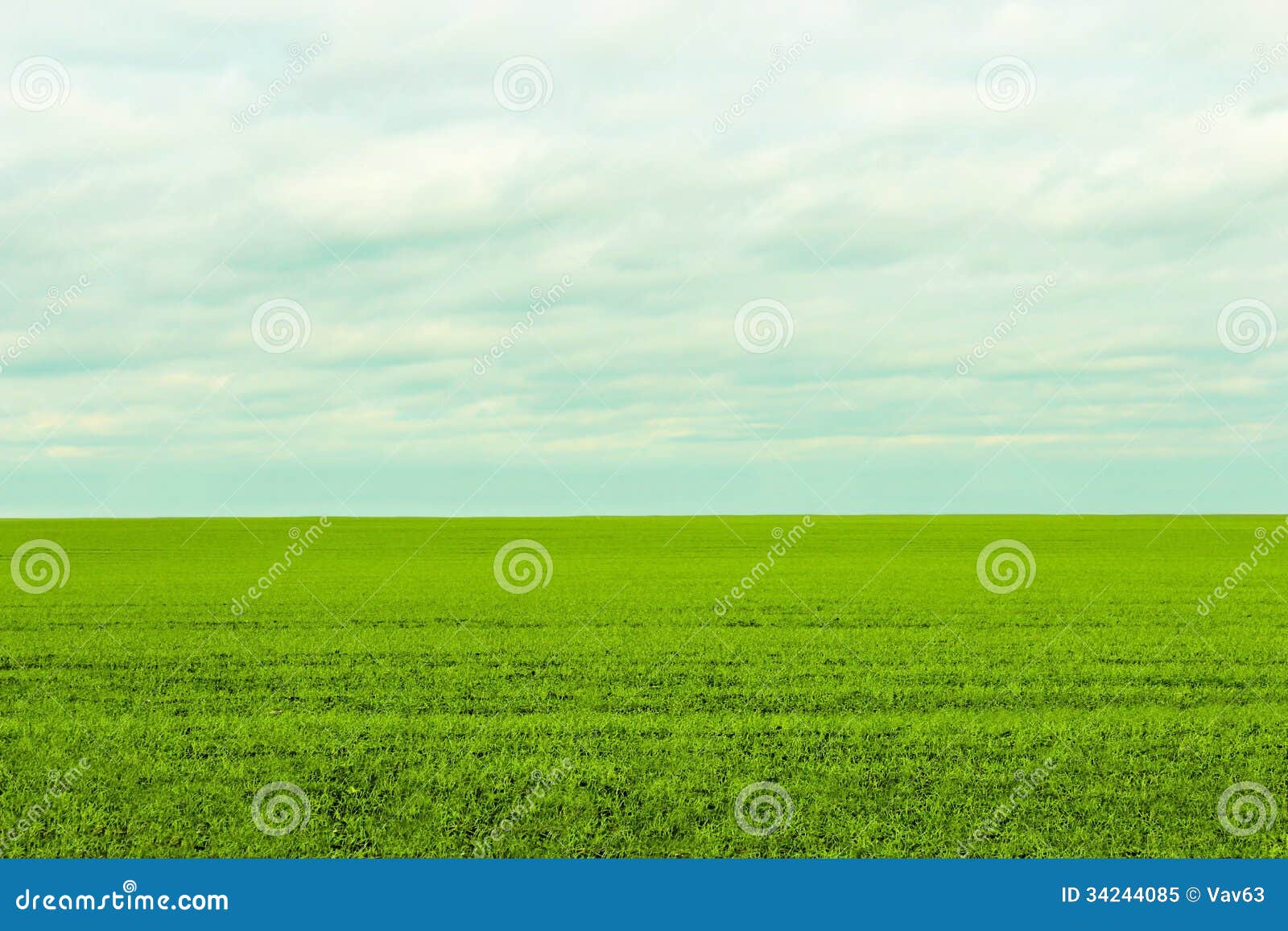 The Boundless Green Field Stock Image Image Of Land 34244085