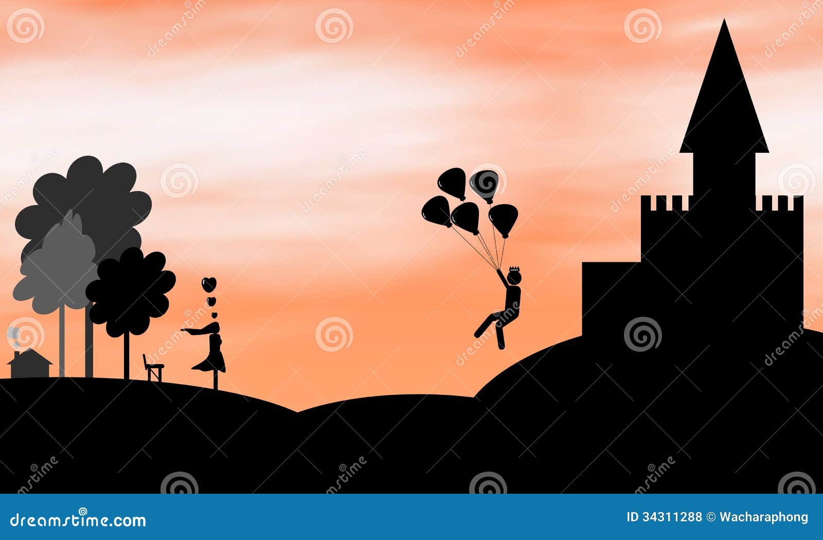 Boundless love stock illustration. Illustration of heart - 34311288