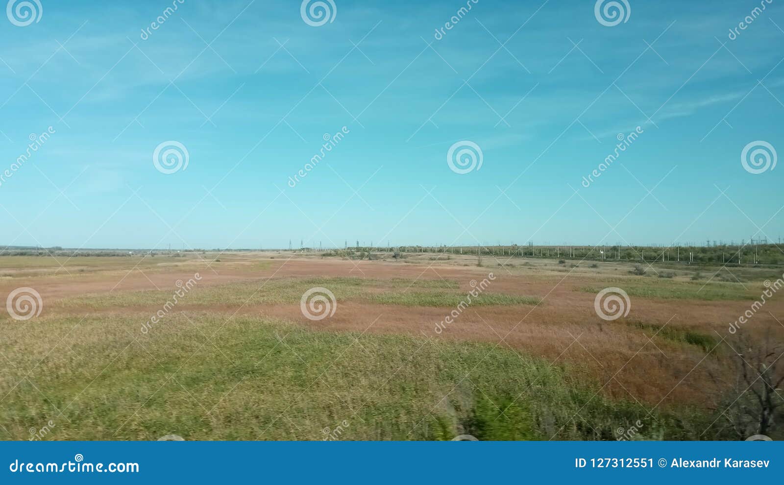 The Vastness of the Russian Steppe Stock Image - Image of field ...