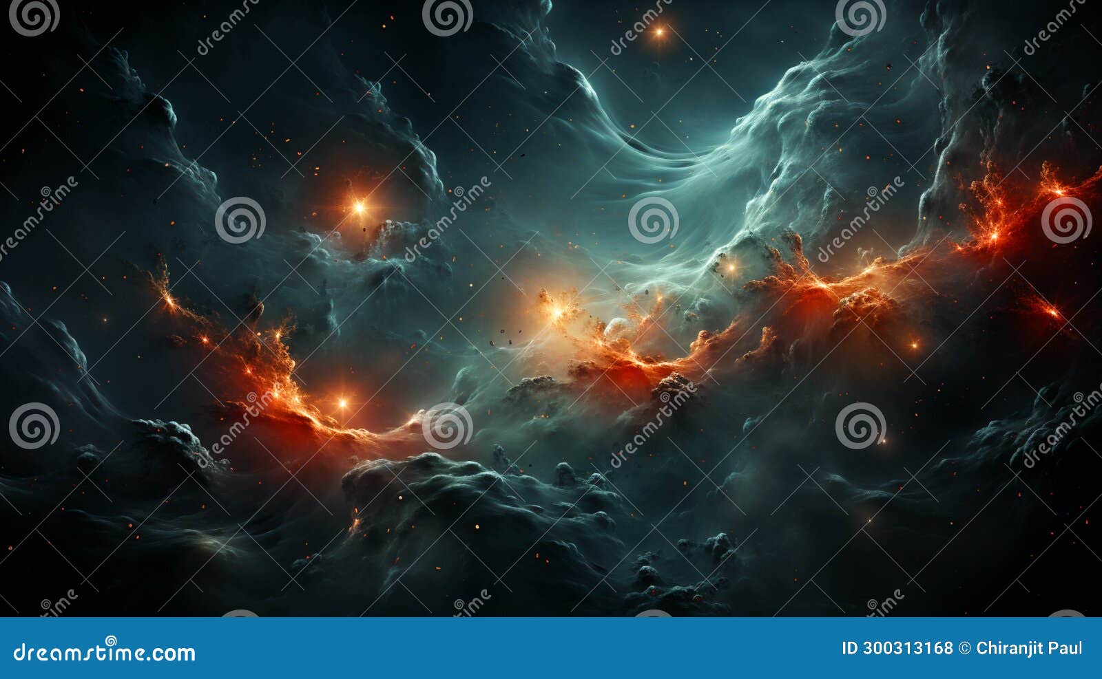 Boundless Universe with Stars Neural Network Stock Photo - Image of ...