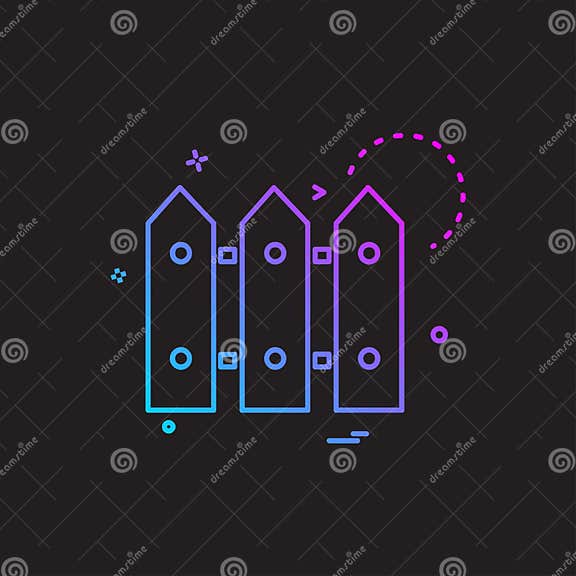 Boundry icon design vector stock vector. Illustration of outline ...