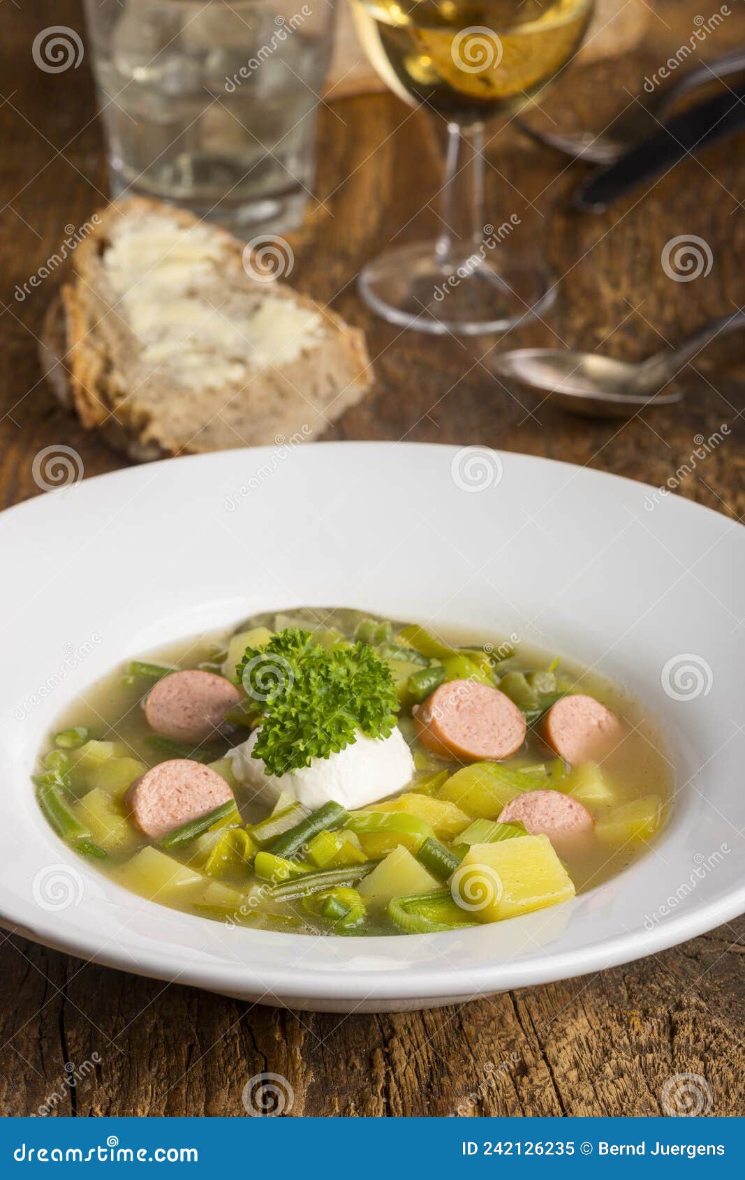 Bouneschlupp stock image. Image of carpathian, bacon - 242126235