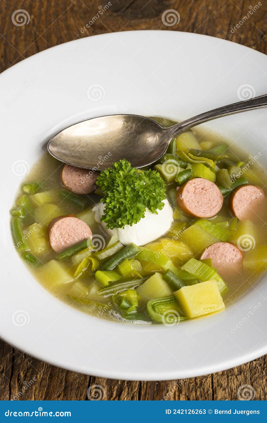 Bouneschlupp stock image. Image of dinner, hutsuls, focus - 242126263