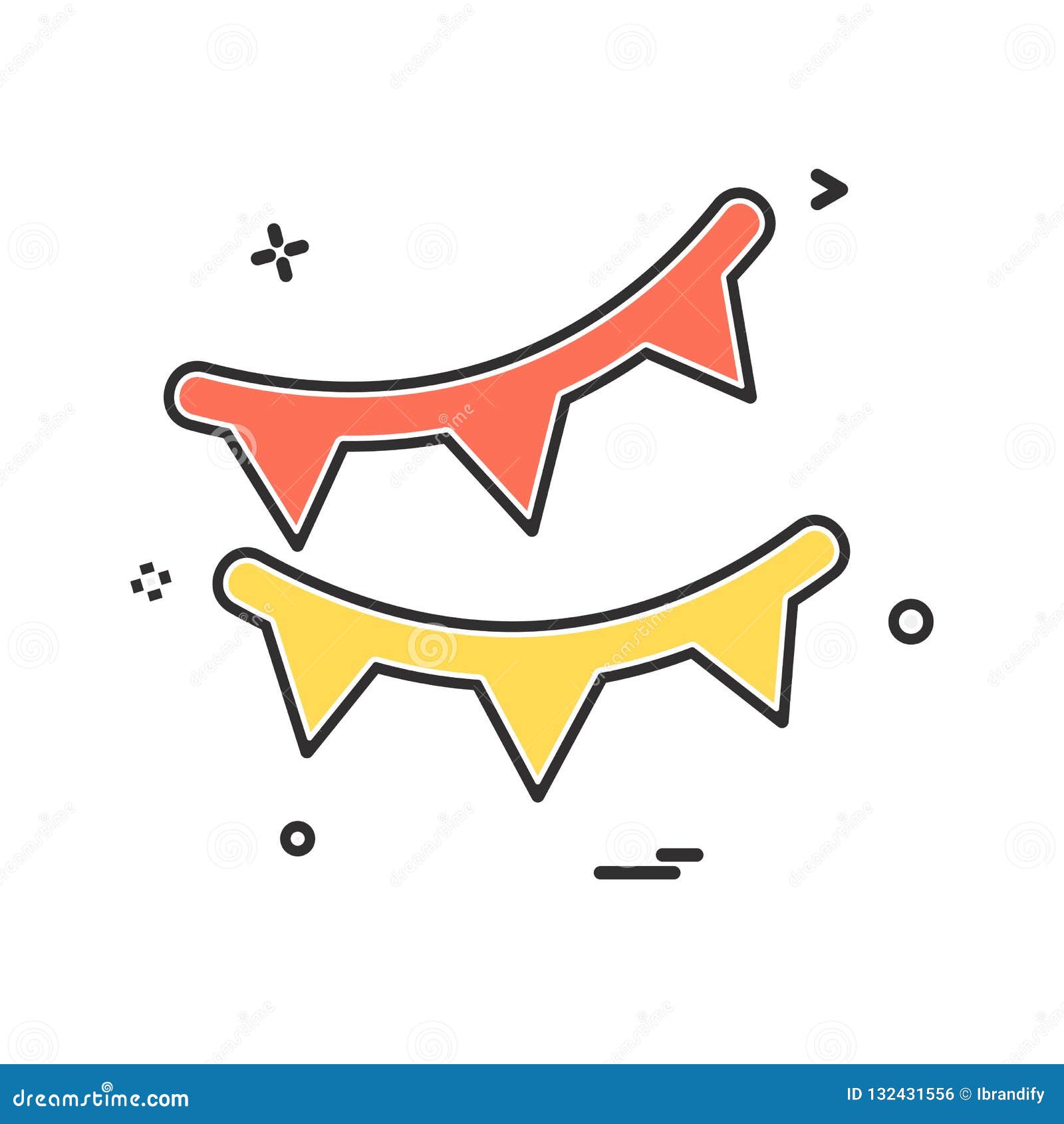 BOunties Icon Design Vector Stock Vector - Illustration of bright ...