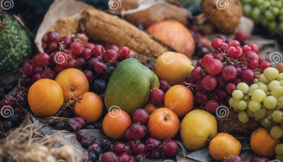 Bountiful Cornucopia Display Stock Image - Image of bountiful, natures ...