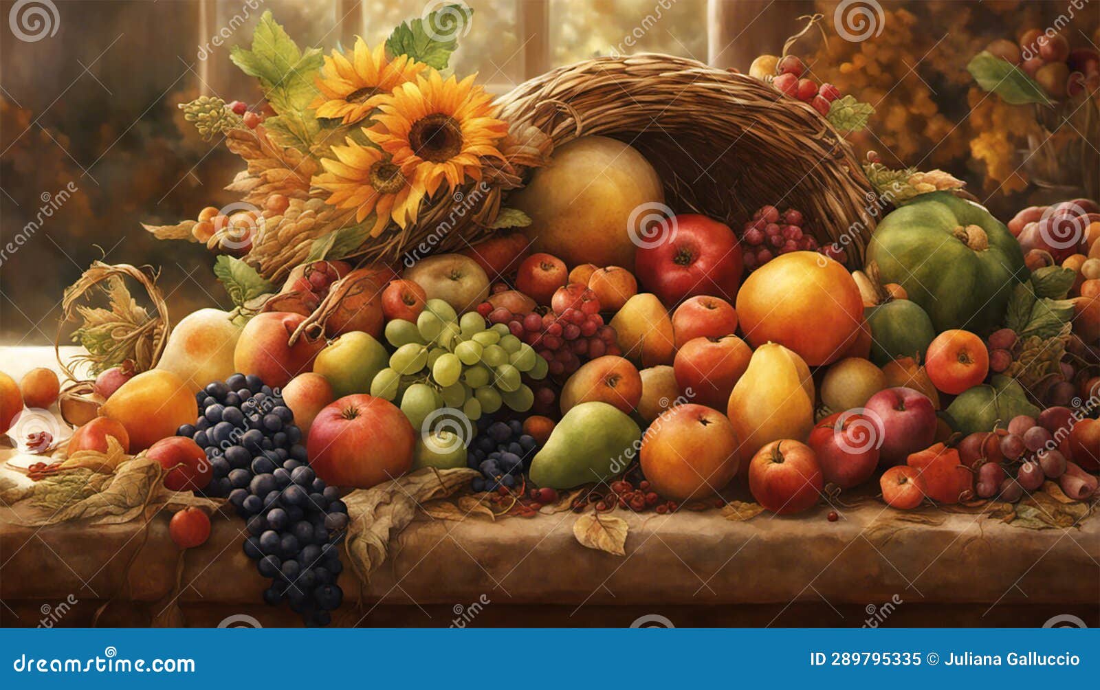 Bountiful Cornucopia Display Stock Image - Image of produce, display ...