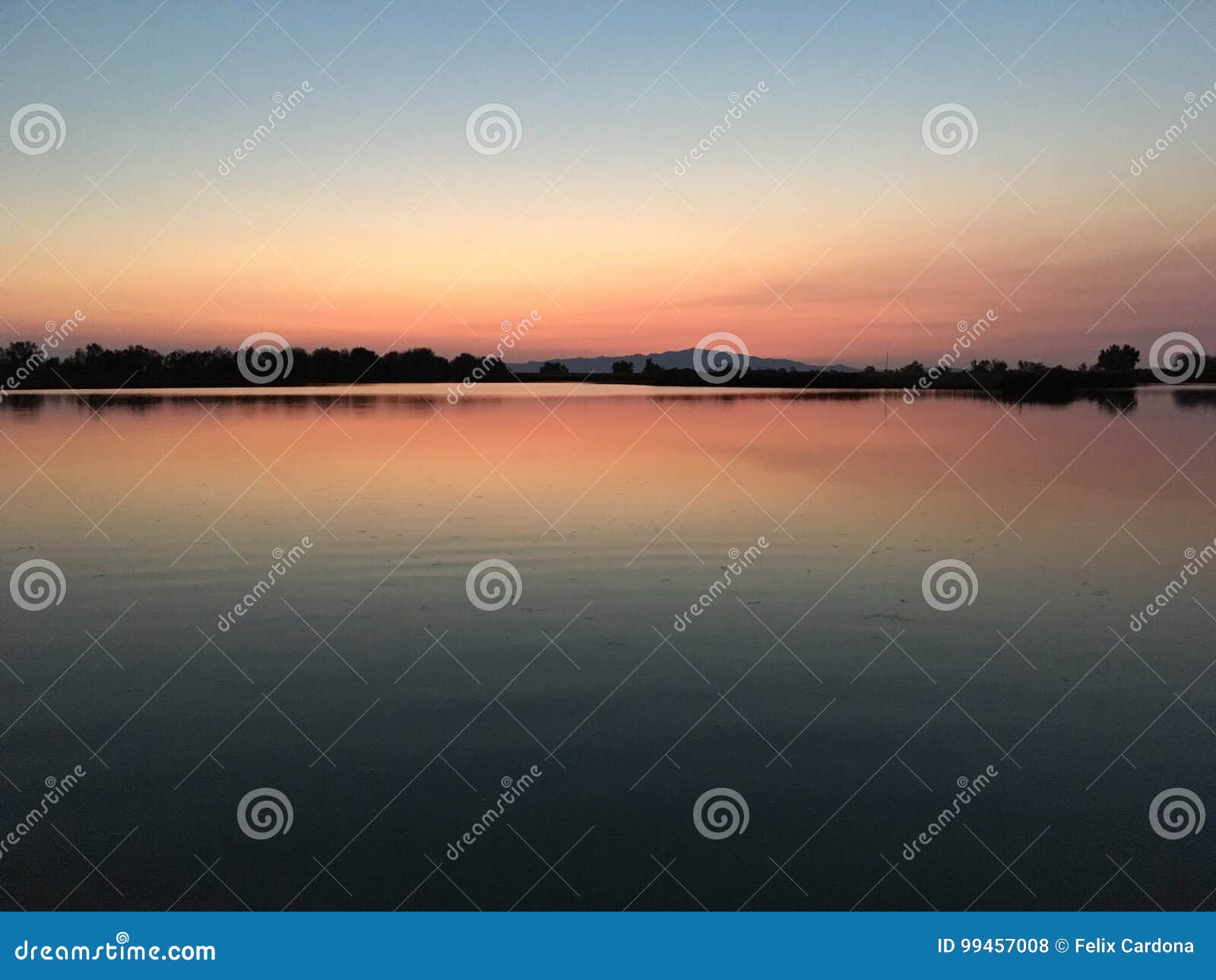 Bountiful pond stock photo. Image of pond, dusk, river - 99457008