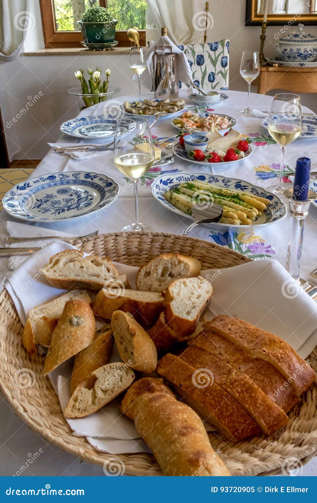 Bountiful Table Spread With Traditional Wedding Foods Royalty-Free ...