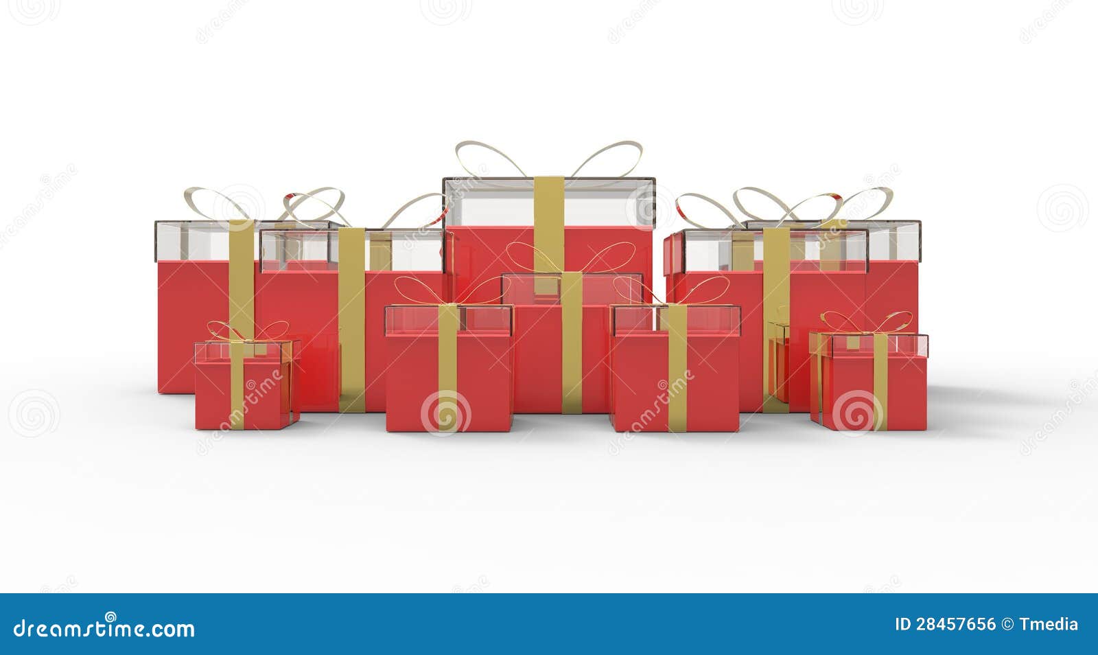 Bounty of gift boxes stock illustration. Illustration of transparent ...