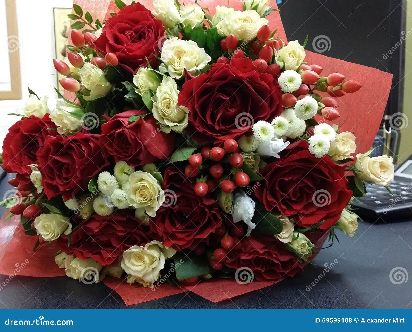 Bouqette of Flowers with Roses Stock Photo - Image of bouqet, bouqette ...