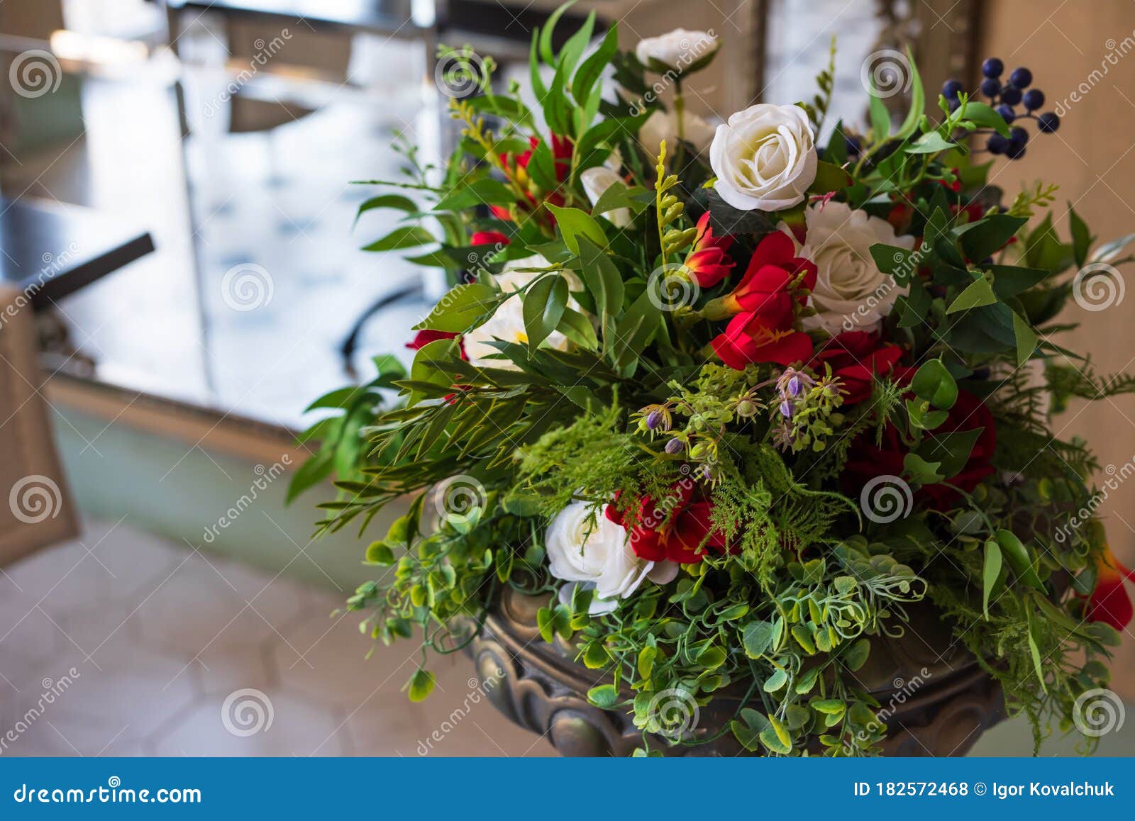 Bouquet of Artificial Flowers Stock Photo - Image of floral, luxury ...
