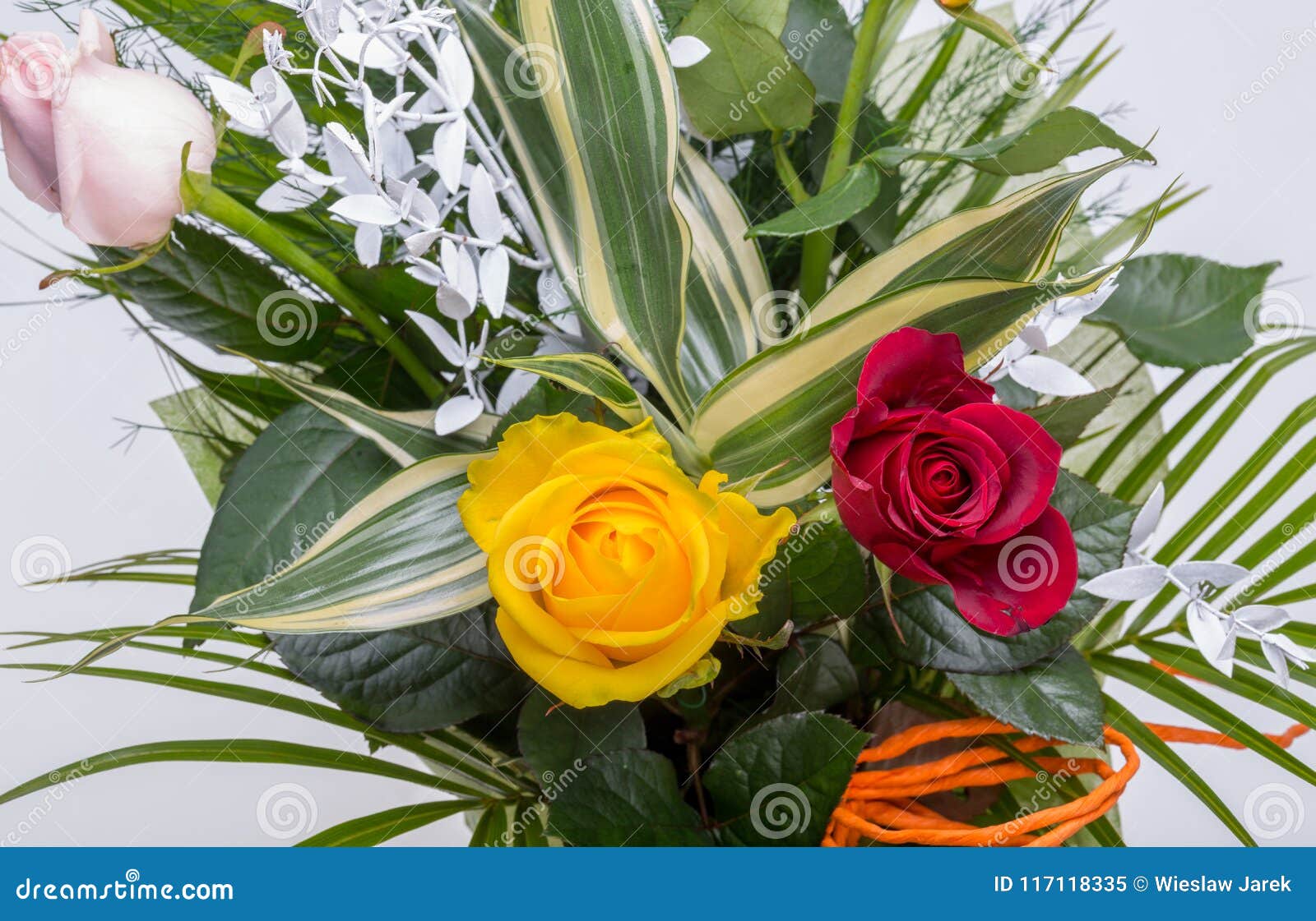 Bouquet of Assorted Multicolored Roses Stock Image - Image of gentle ...