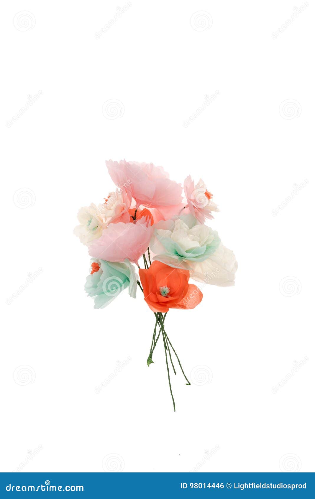 Bouquet of Beautiful Decorative Handmade Flowers Stock Photo - Image of ...