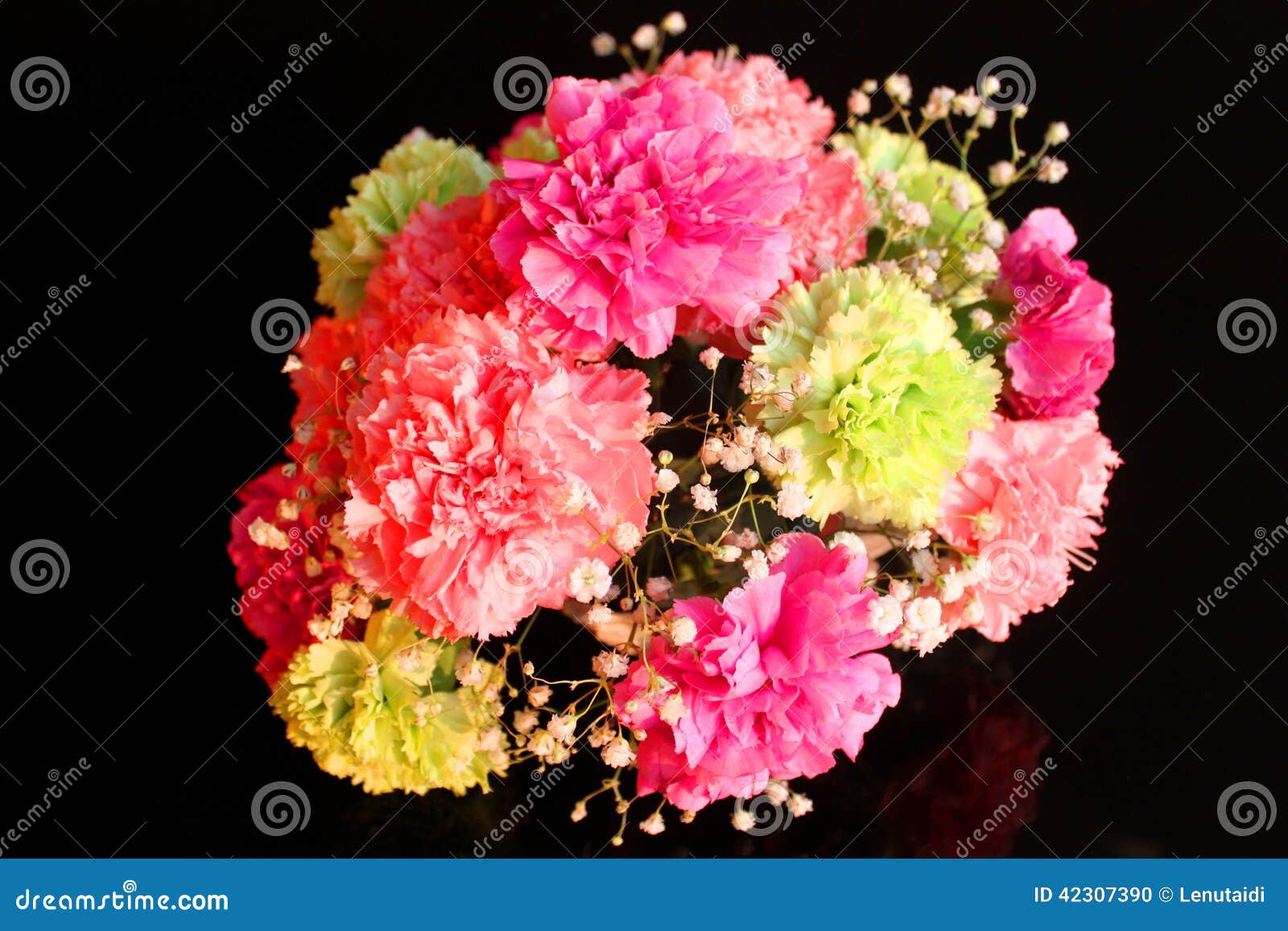 Bouquet of carnations stock photo. Image of horticulture - 42307390